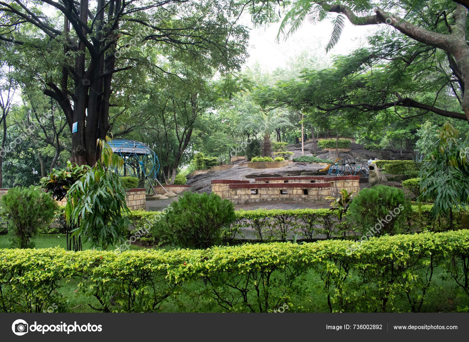 Maintained Green Surroundings Rock Garden Ranchi Jharkhand India ...
