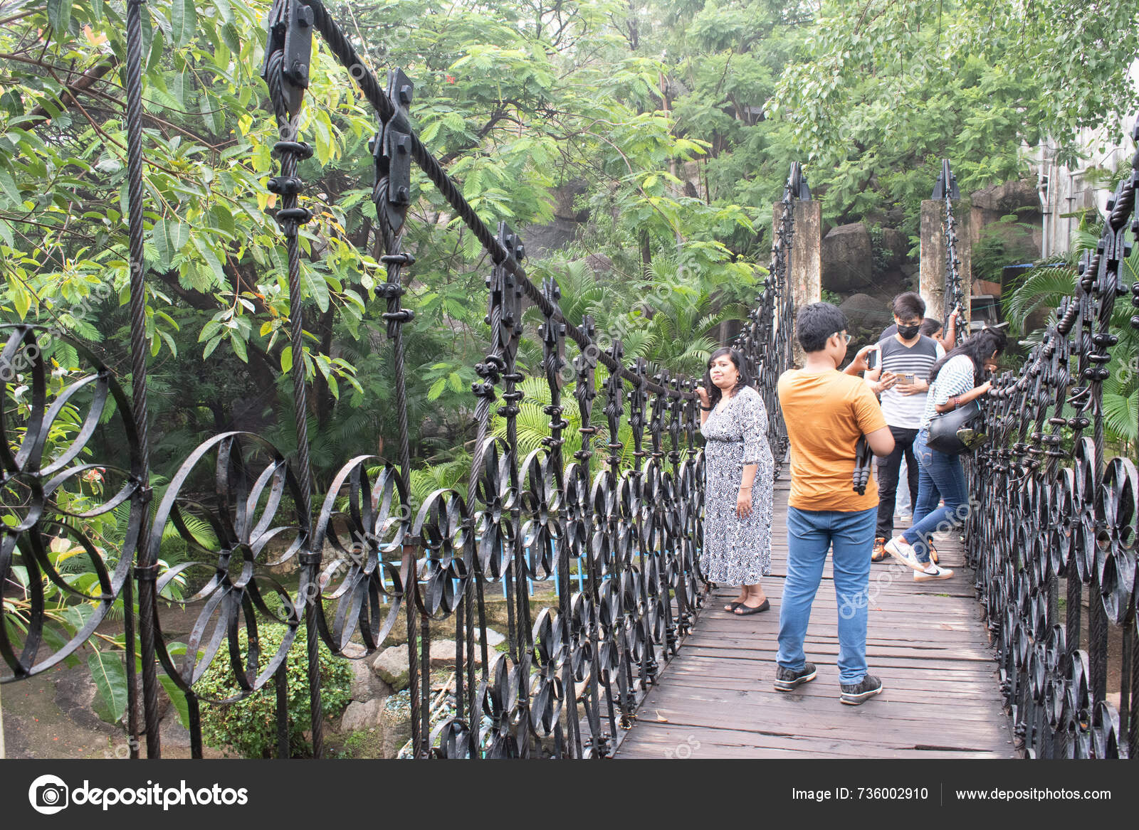 Rock Garden Ranchi Jharkhand India July 2024 People Enjoying Stroll ...