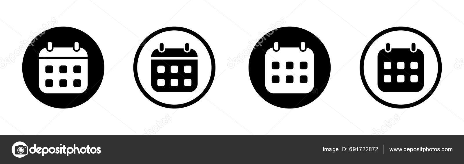 Calendar Vector Icons Collection Stock Vector by ©nkrumahboah 691722872