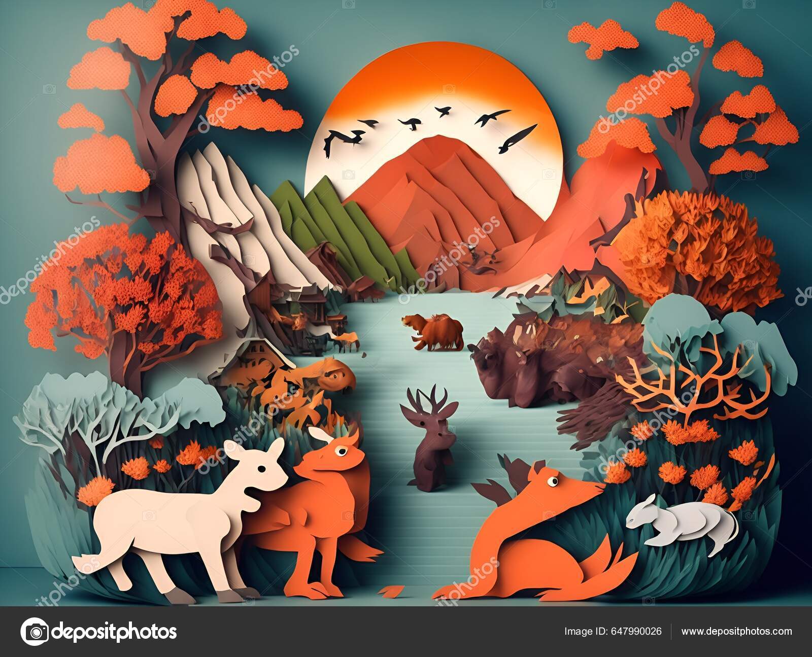 Getting Creative Paper Making Animals Wildlife Paper Craft Stock ...