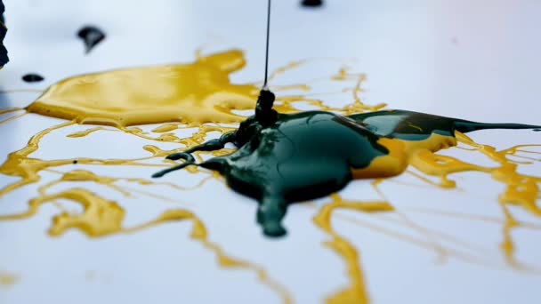 350 vídeos de Textura de tinta grossa, metraje de Textura de tinta ...