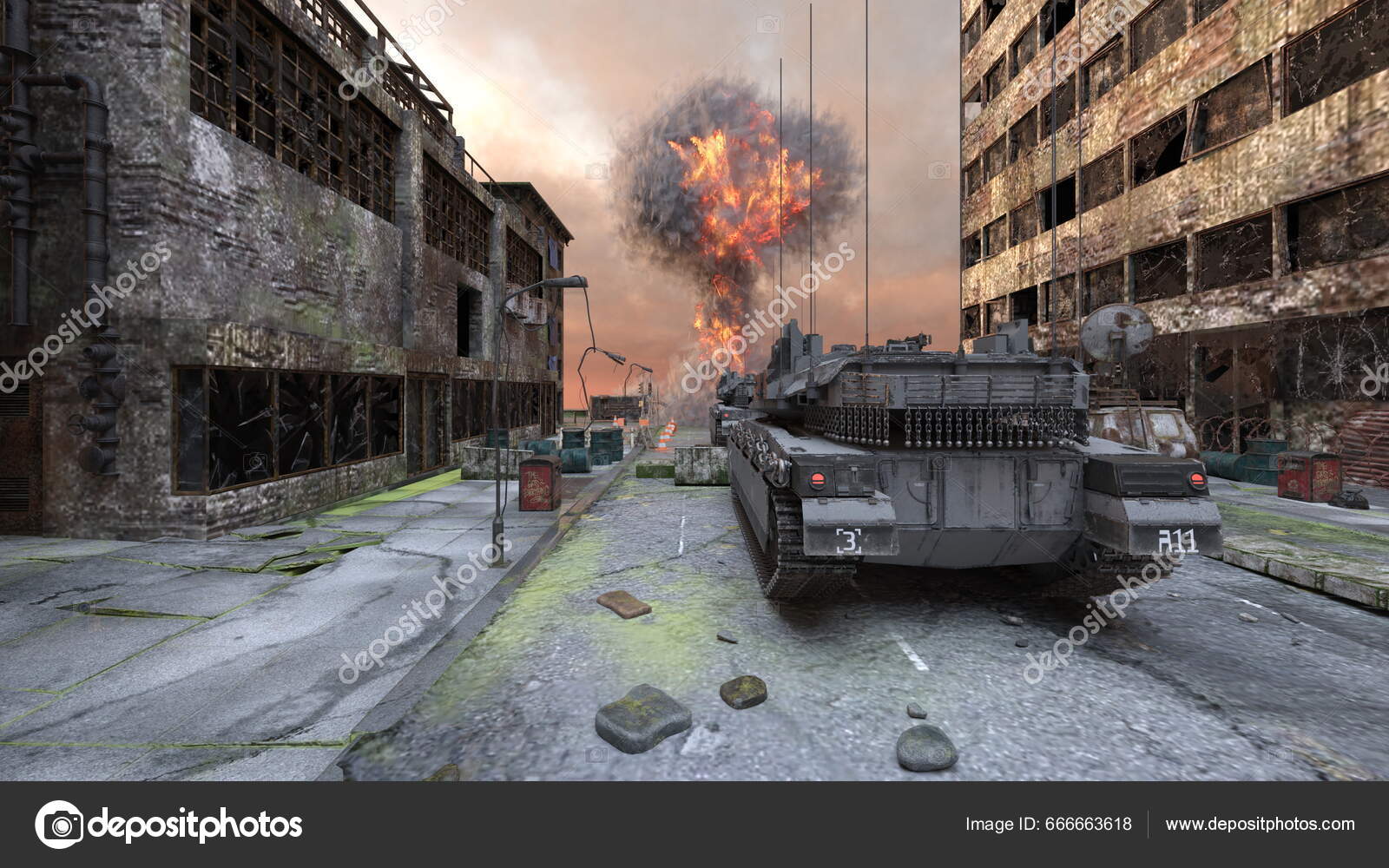 Rendering Battlefield — Stock Photo © TsuneoMP #666663618