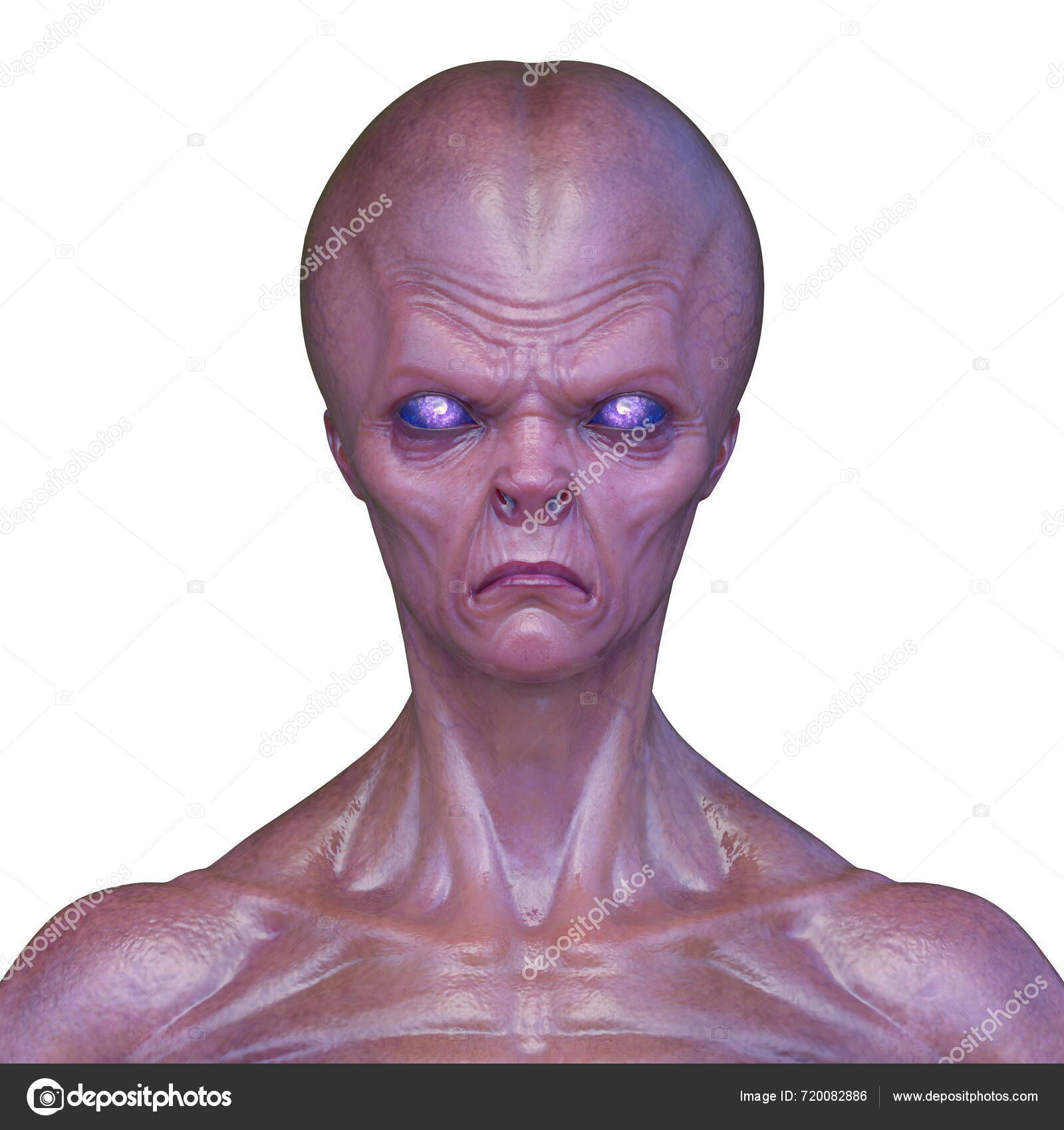 Rendering Alien Face — Stock Photo © TsuneoMP #720082886