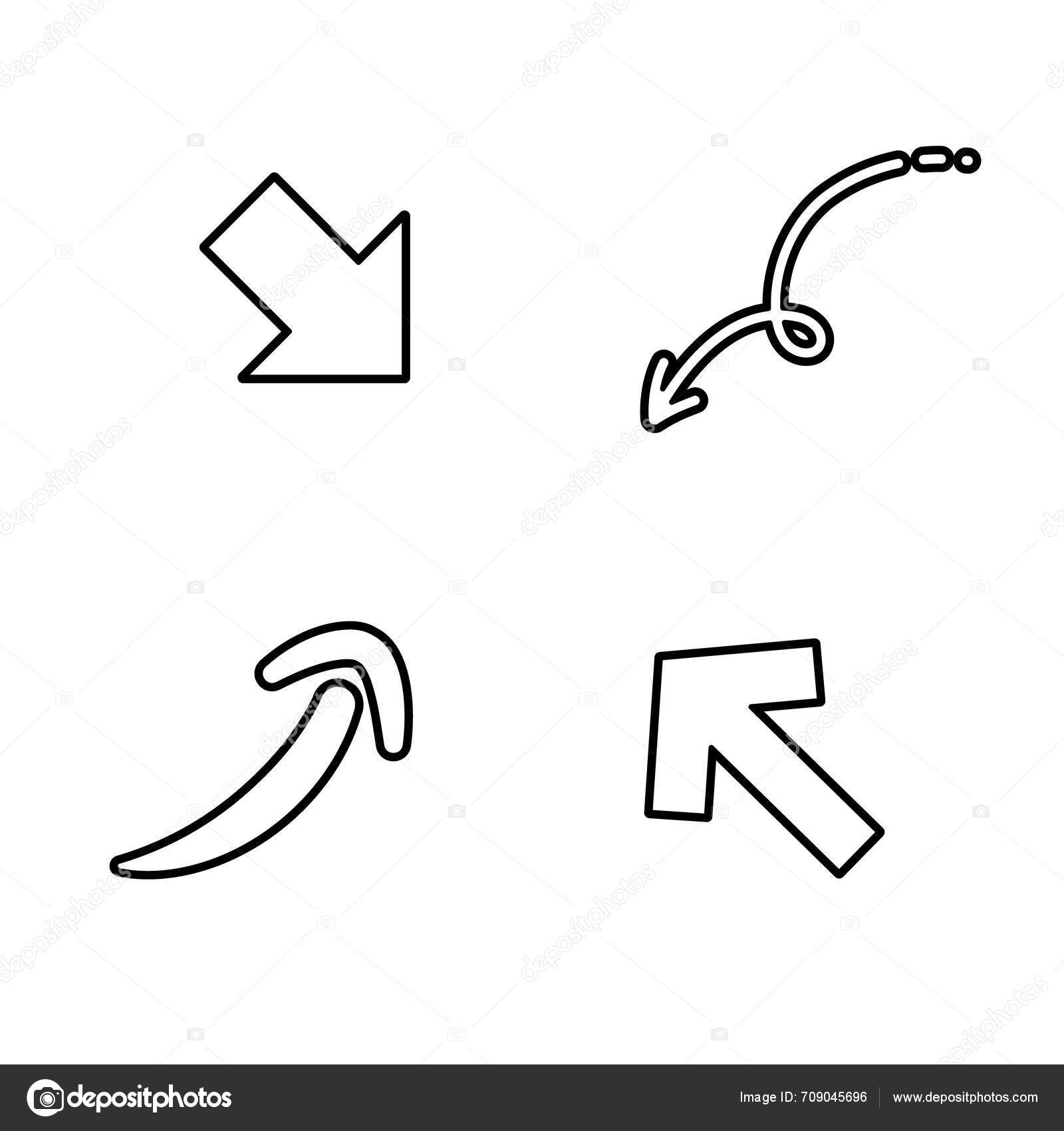 Types Arrows Vector Illustration Easy Edit Stock Vector by ...