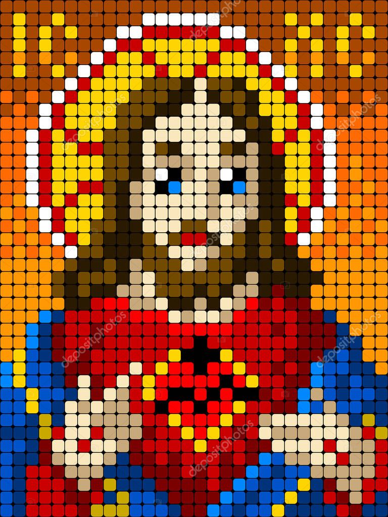 Jesus Christ Pixel Art at Valeria Sturm blog