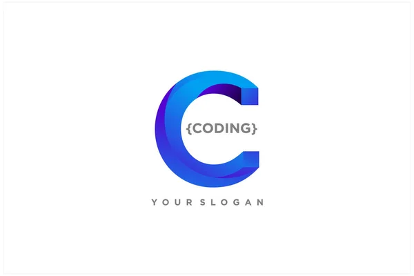 Logo Coding Vector Programmer Logo Icon Technology Symbol Code Logo ...