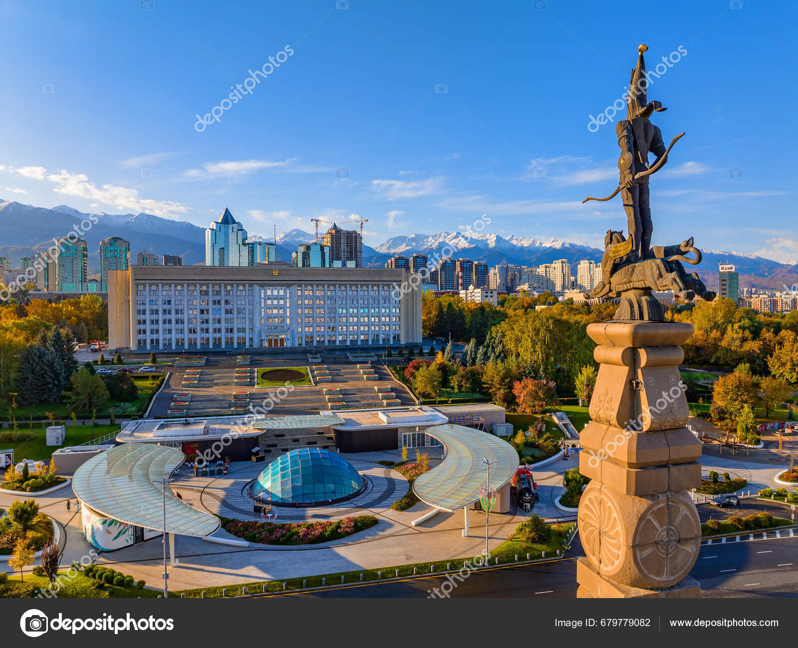 Almaty Kazakhstan 2023 Monument Independence Kazakhstan Akimat Mayor's ...
