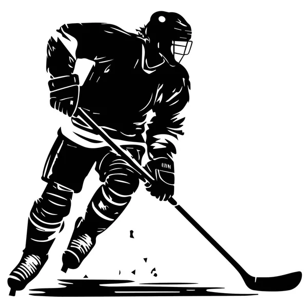 Hockey Silhouette Vector Free