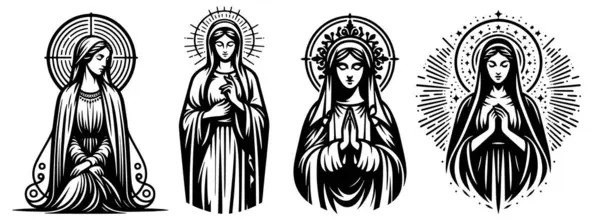 Virgen maría tatuaje Vector Images | Depositphotos