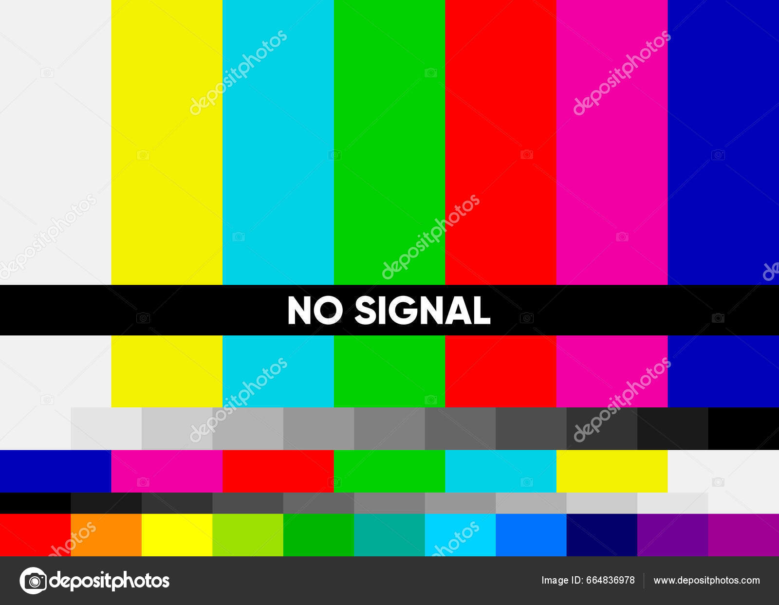 Distorted Tv Color Bars