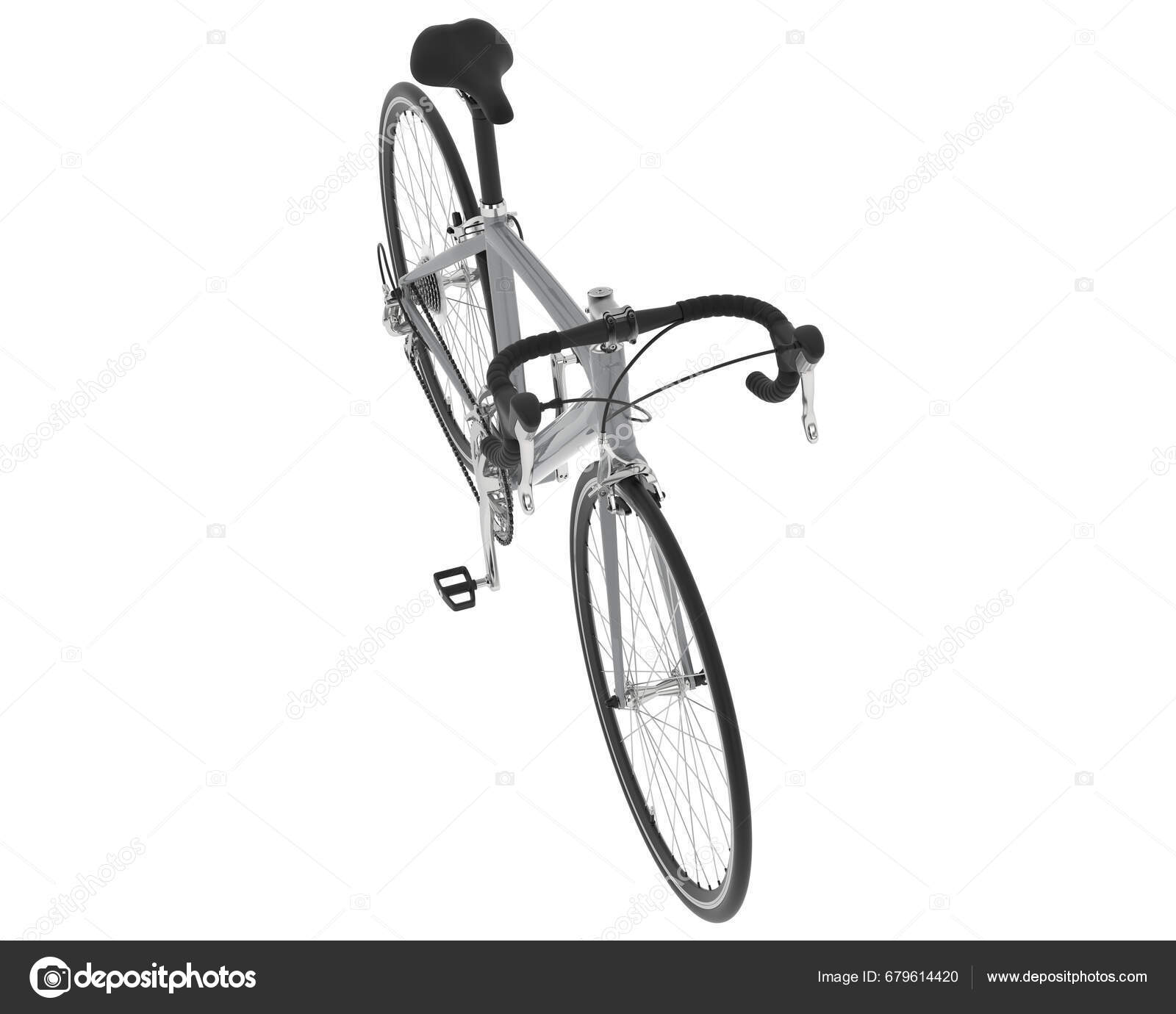 Modern Bicycle Isolated White Background Stock Photo by ...