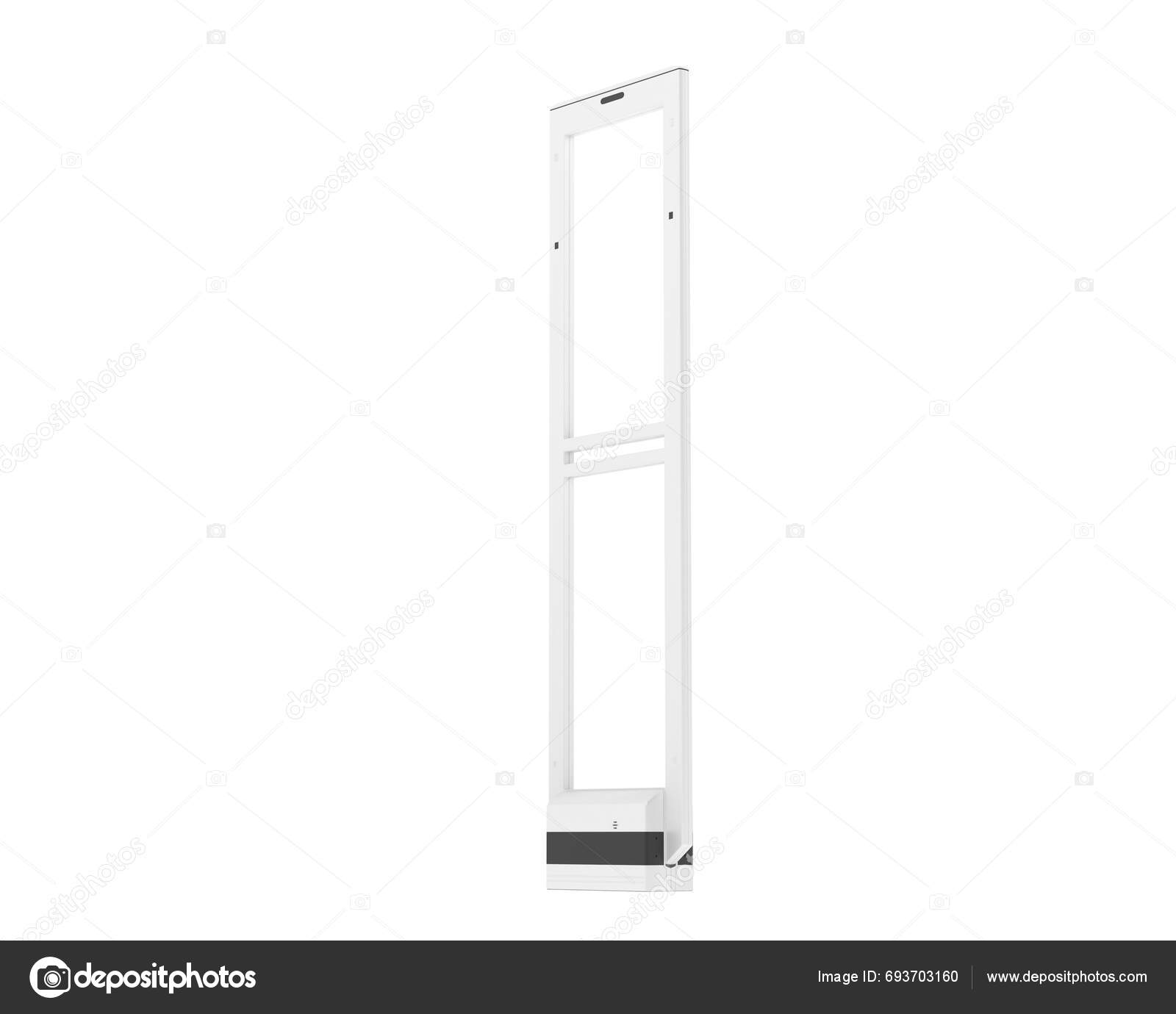 Sensor Gate Isolated White Background Rendering Illustration — Stock ...