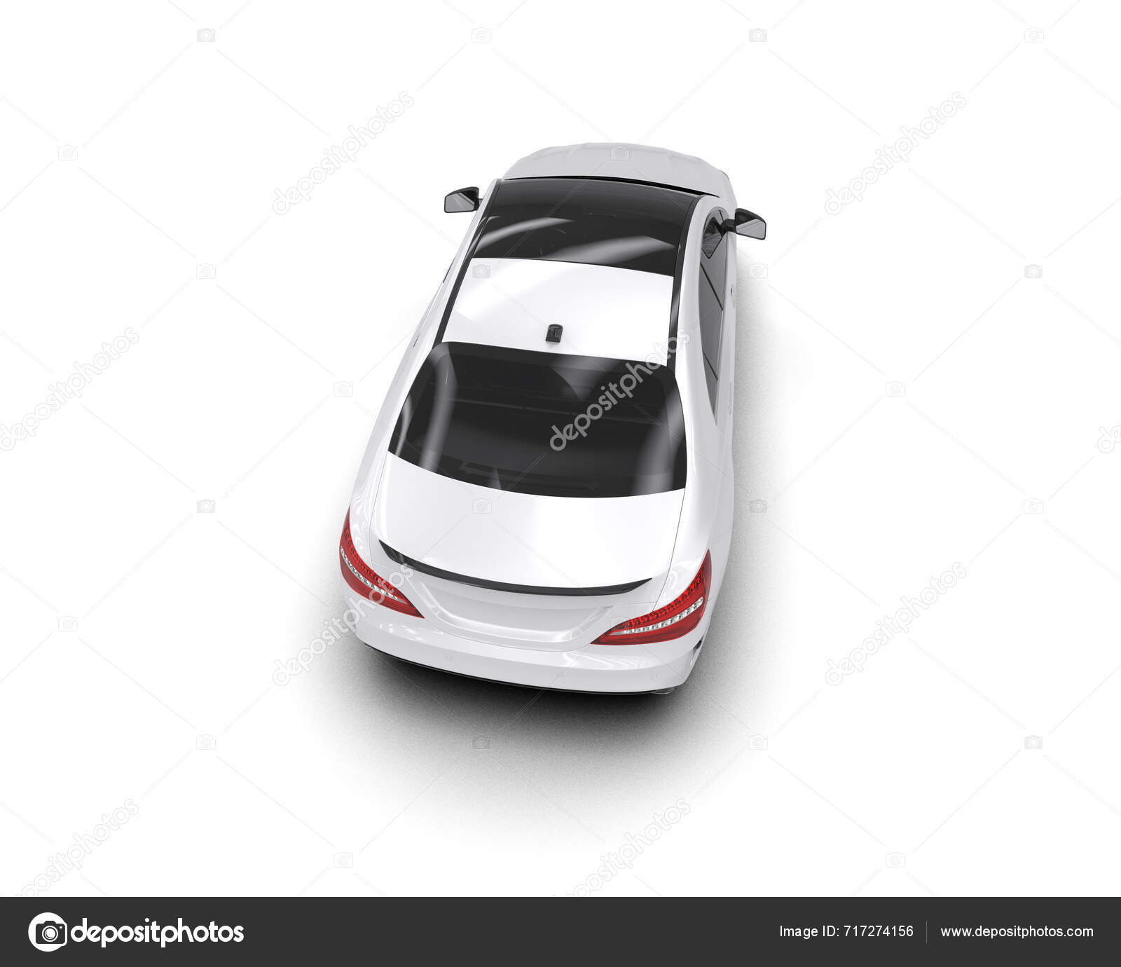 Modern Car Isolated Background Rendering Illustration — Stock Photo ...