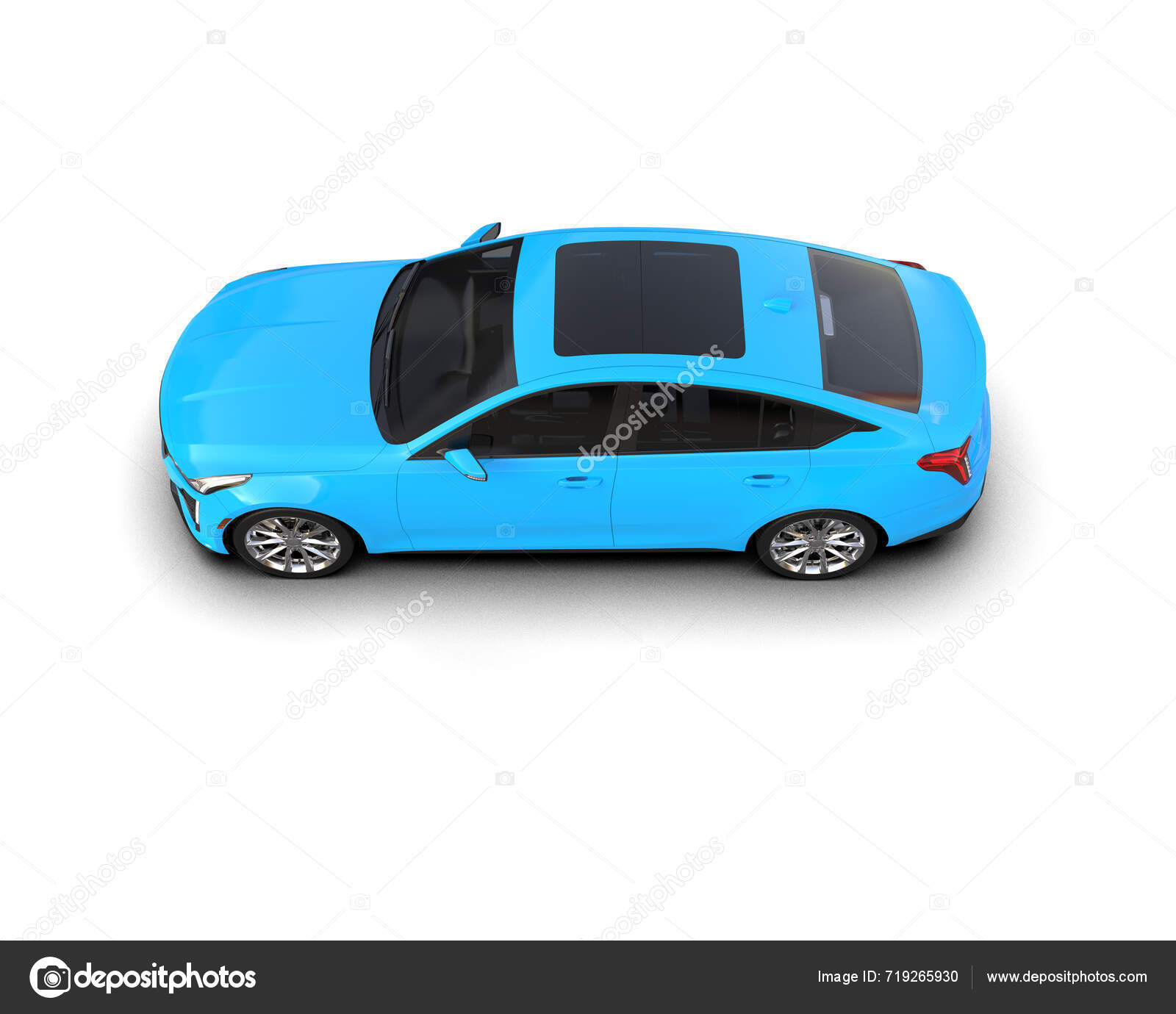 Car Blue Background High Resolution Render — Stock Photo ...