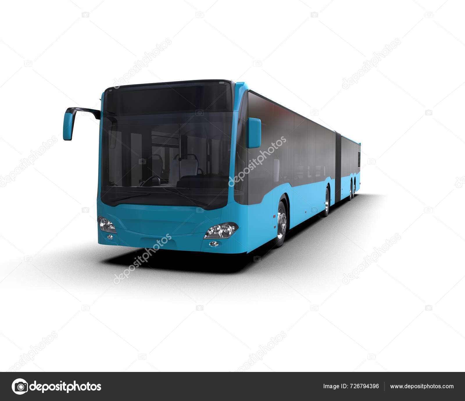 Modern City Bus Isolated White Background Public Transport — Stock ...