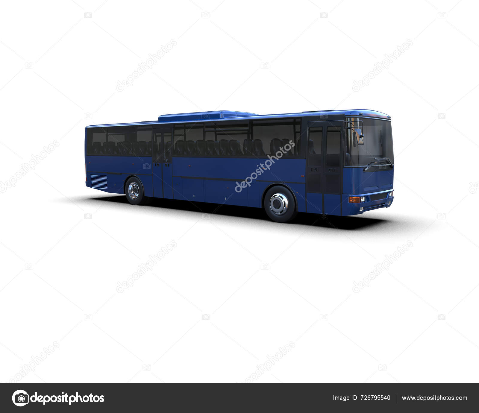 Modern City Bus Isolated White Background Public Transport — Stock ...