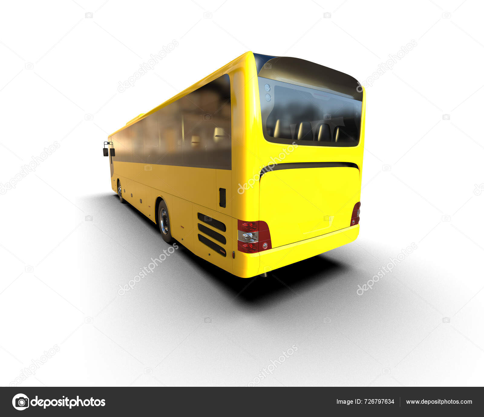 Yellow Double Bus Your Business — Stock Photo © ChristianNastase #726797634