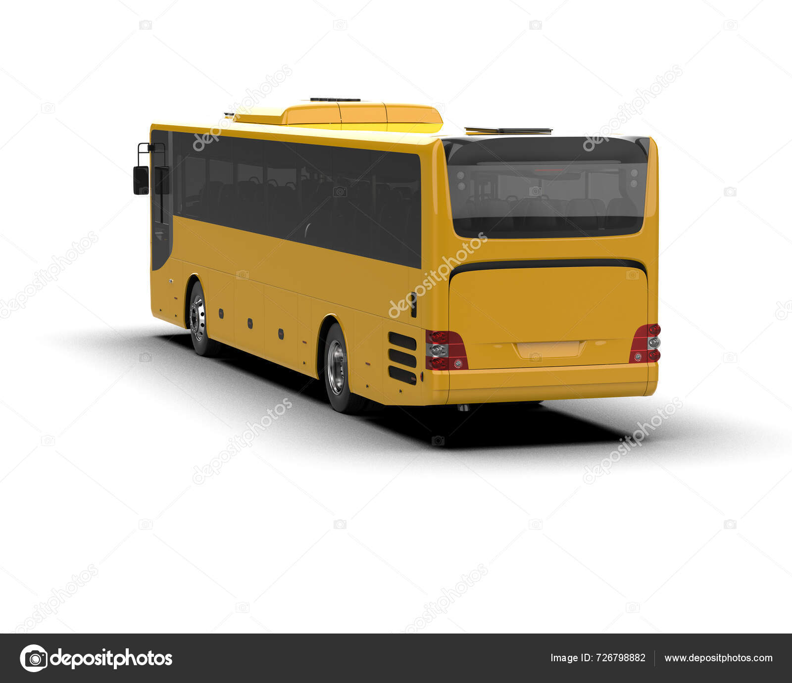 Modern City Bus Isolated White Background Public Transport — Stock ...