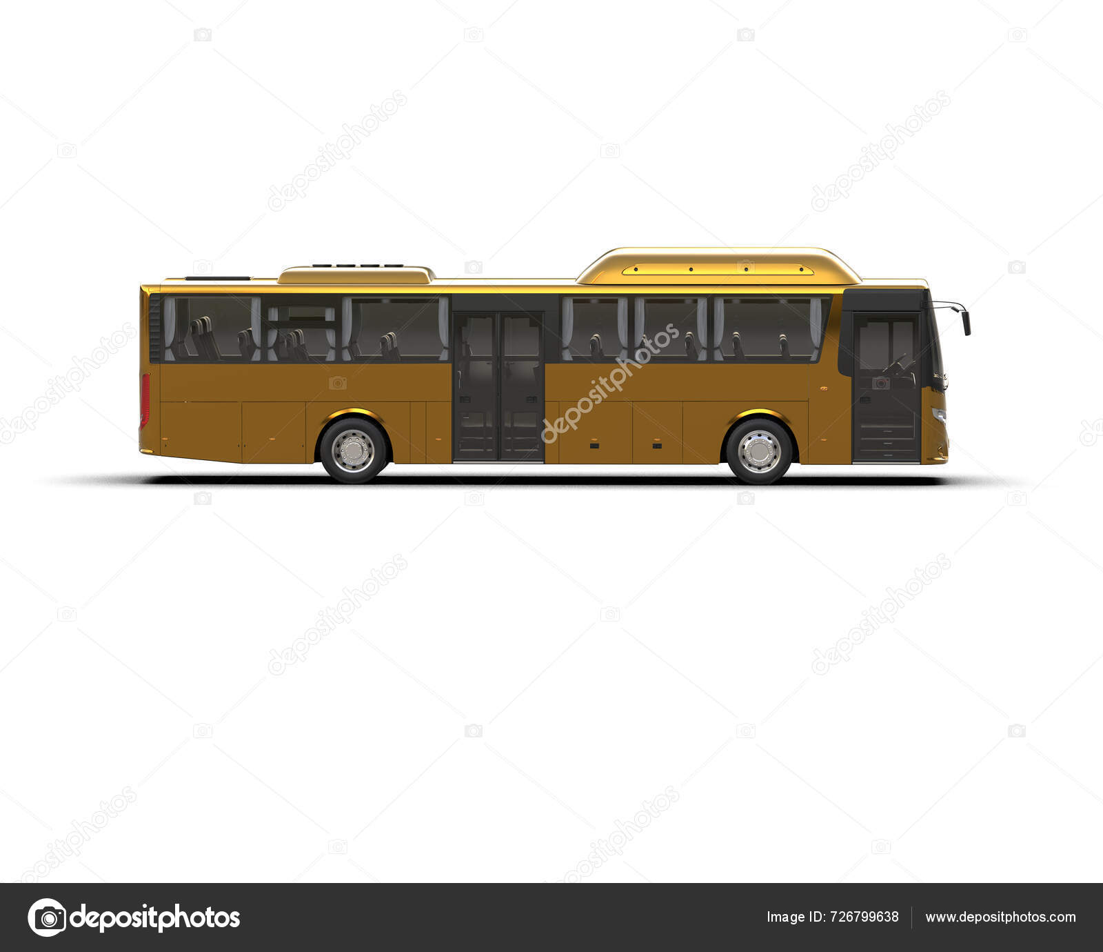 Modern City Bus Isolated White Background Public Transport — Stock ...