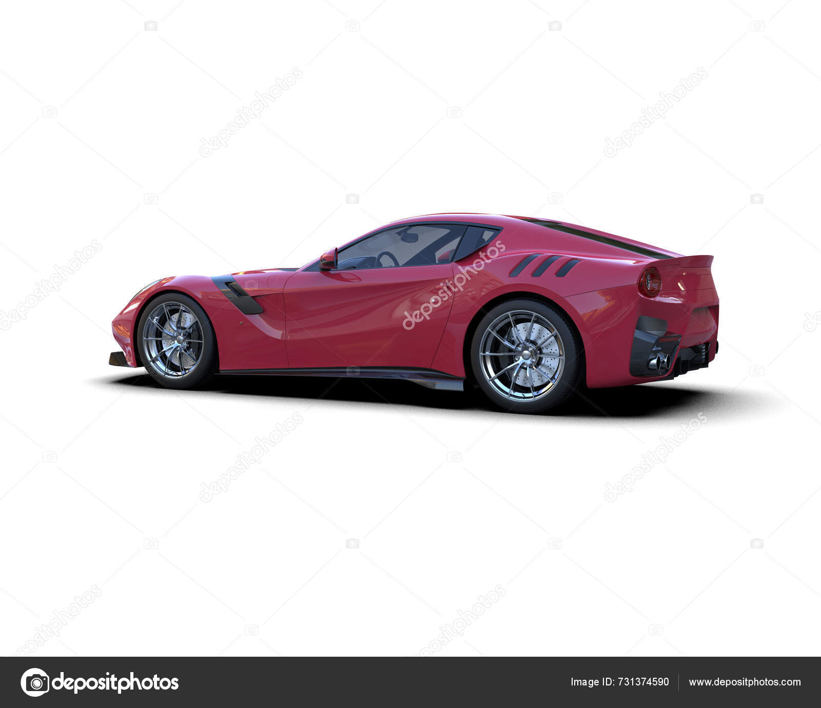Super Modern Super Car Back View — Stock Photo © ChristianNastase ...
