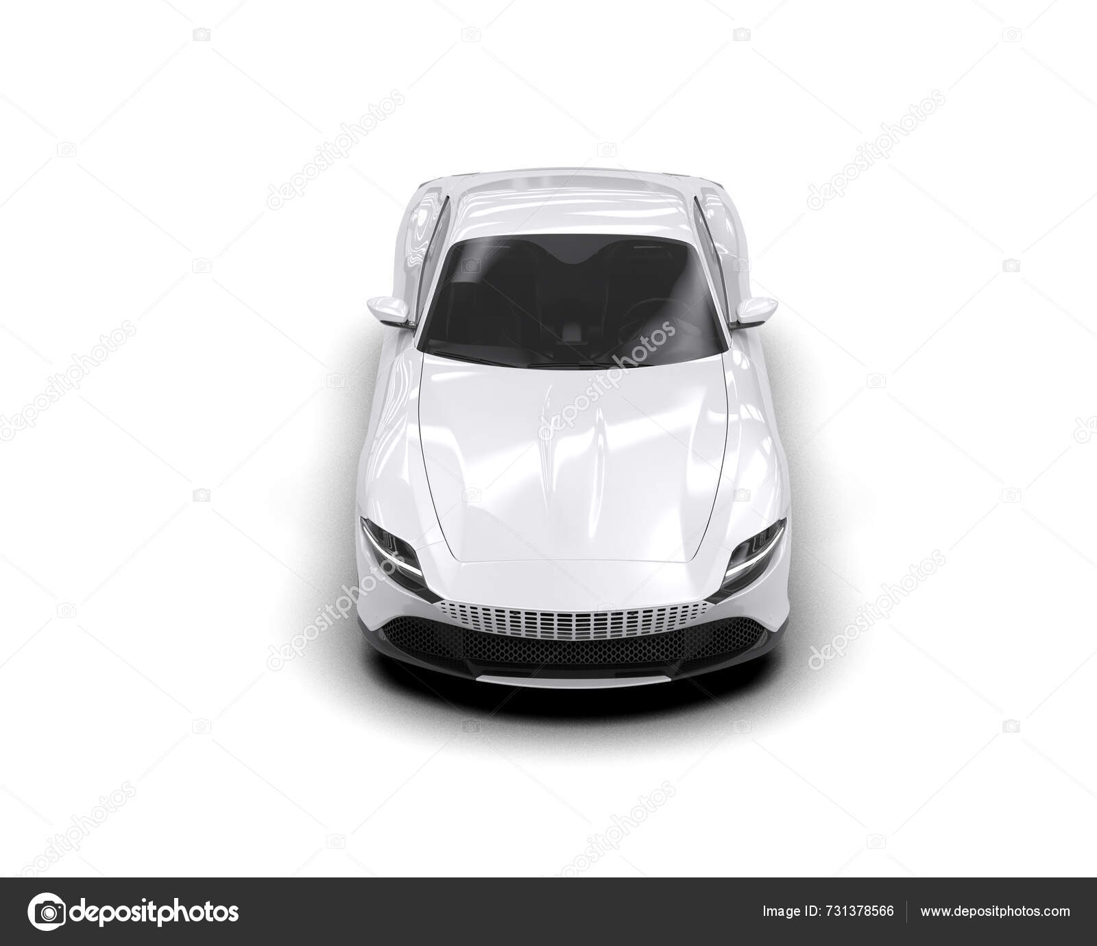 White Sports Car Back View — Stock Photo © ChristianNastase #731378566