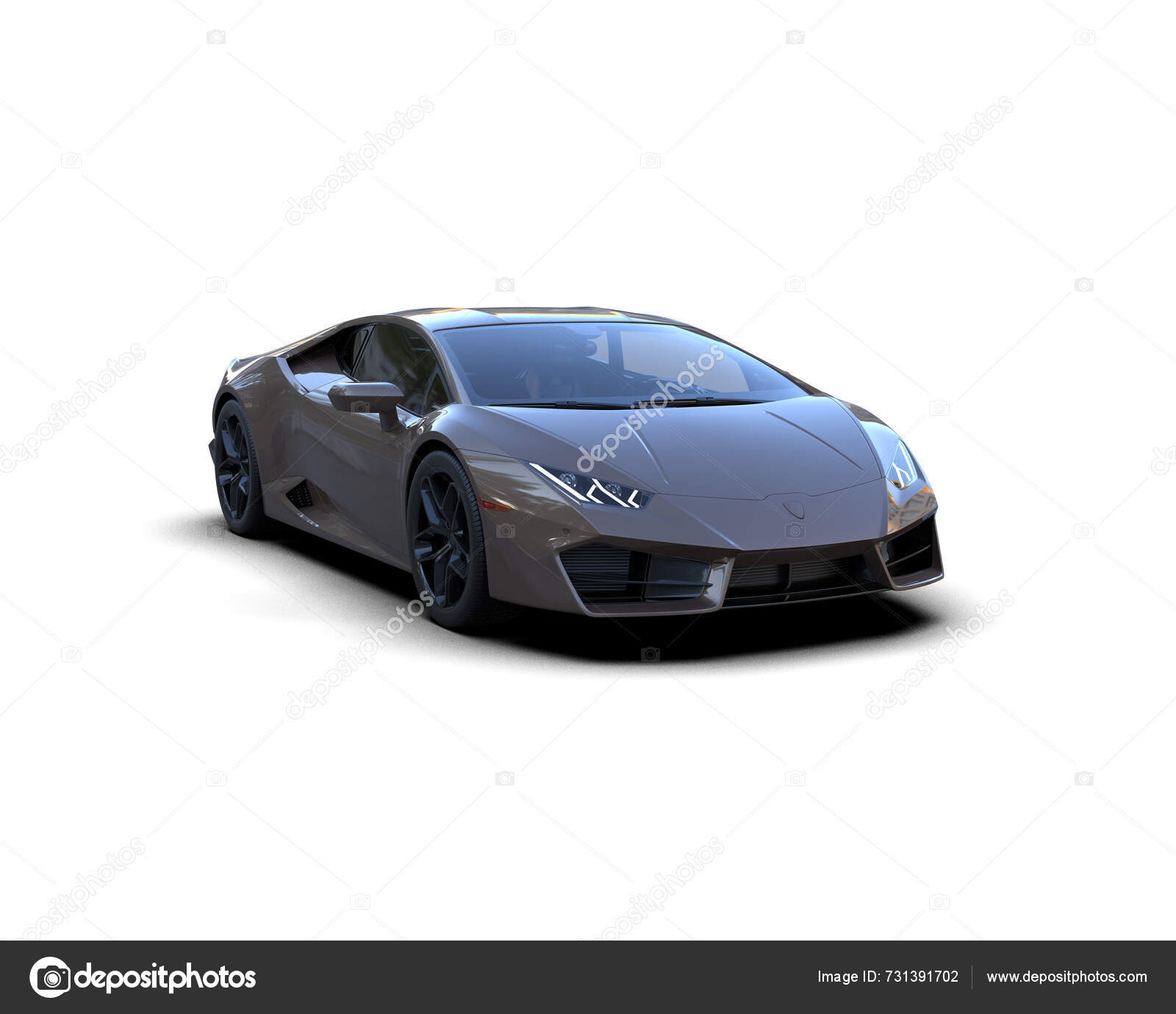 Modern Car Isolated White Background Render — Stock Photo ...