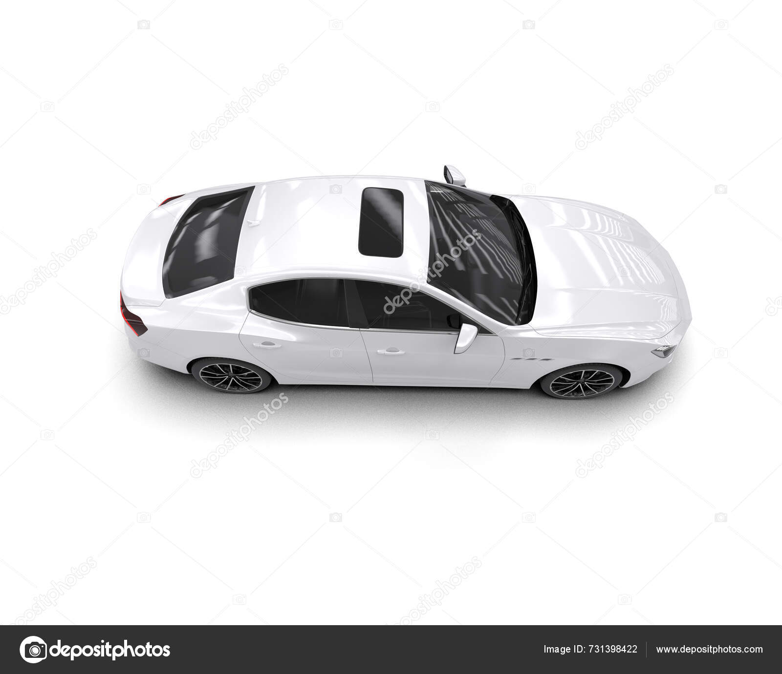 White Sports Car Back View — Stock Photo © ChristianNastase #731398422