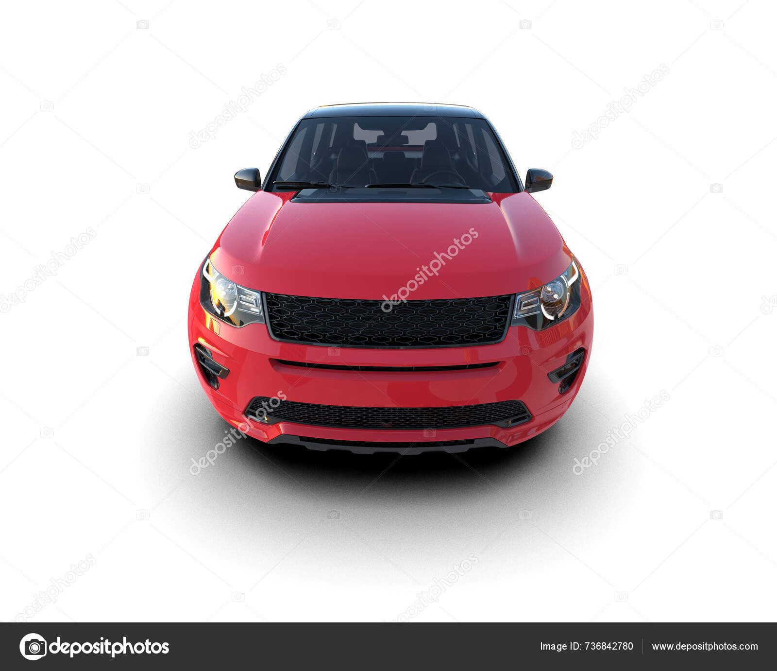 Red Modern Luxury Sports Car Studio Shot — Stock Photo ...
