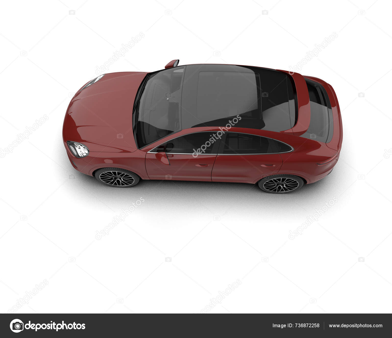 Modern Red Sports Car Side View — Stock Photo © ChristianNastase #736872258