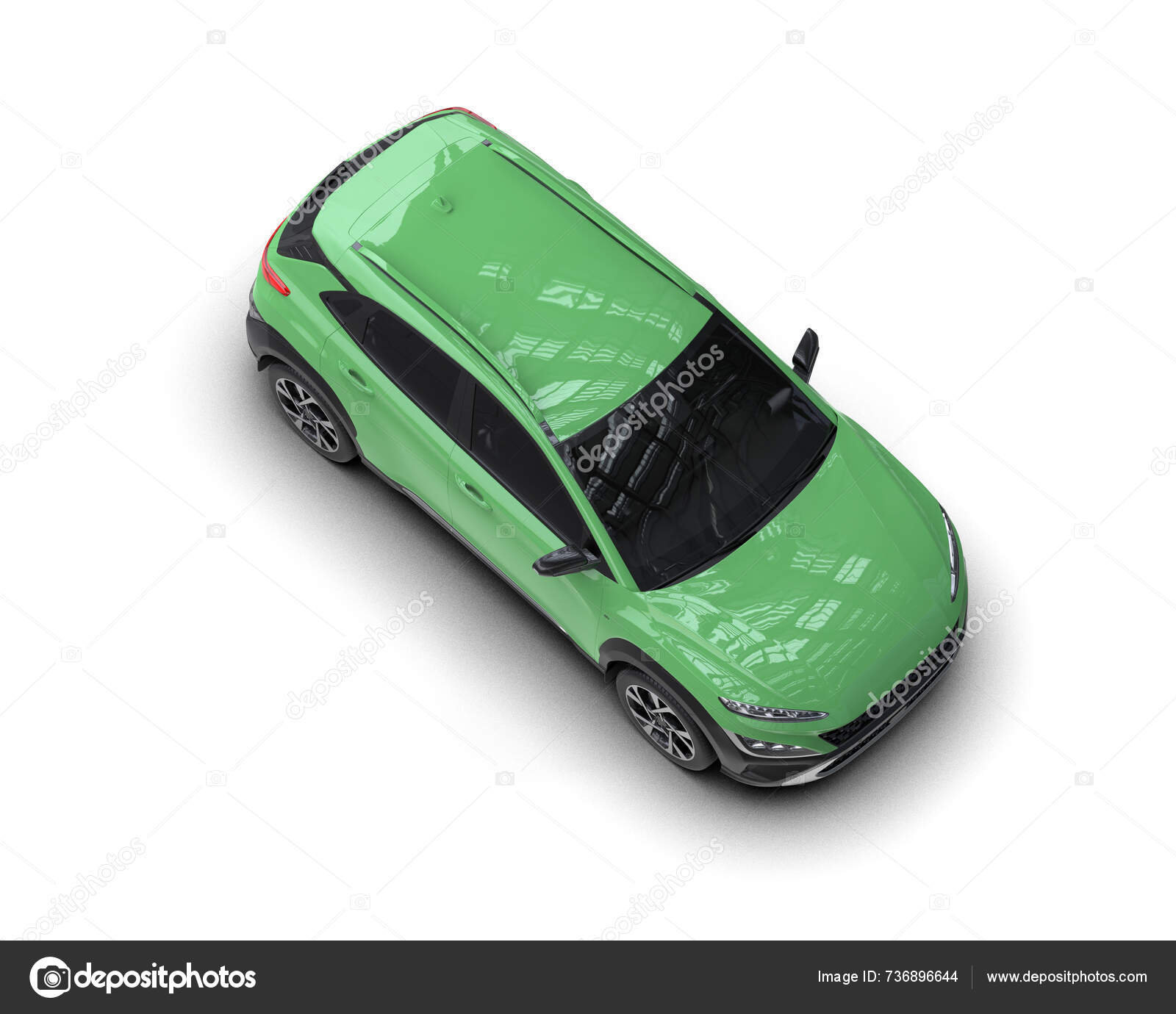 Modern Green Modern Car Studio Shot — Stock Photo © ChristianNastase ...