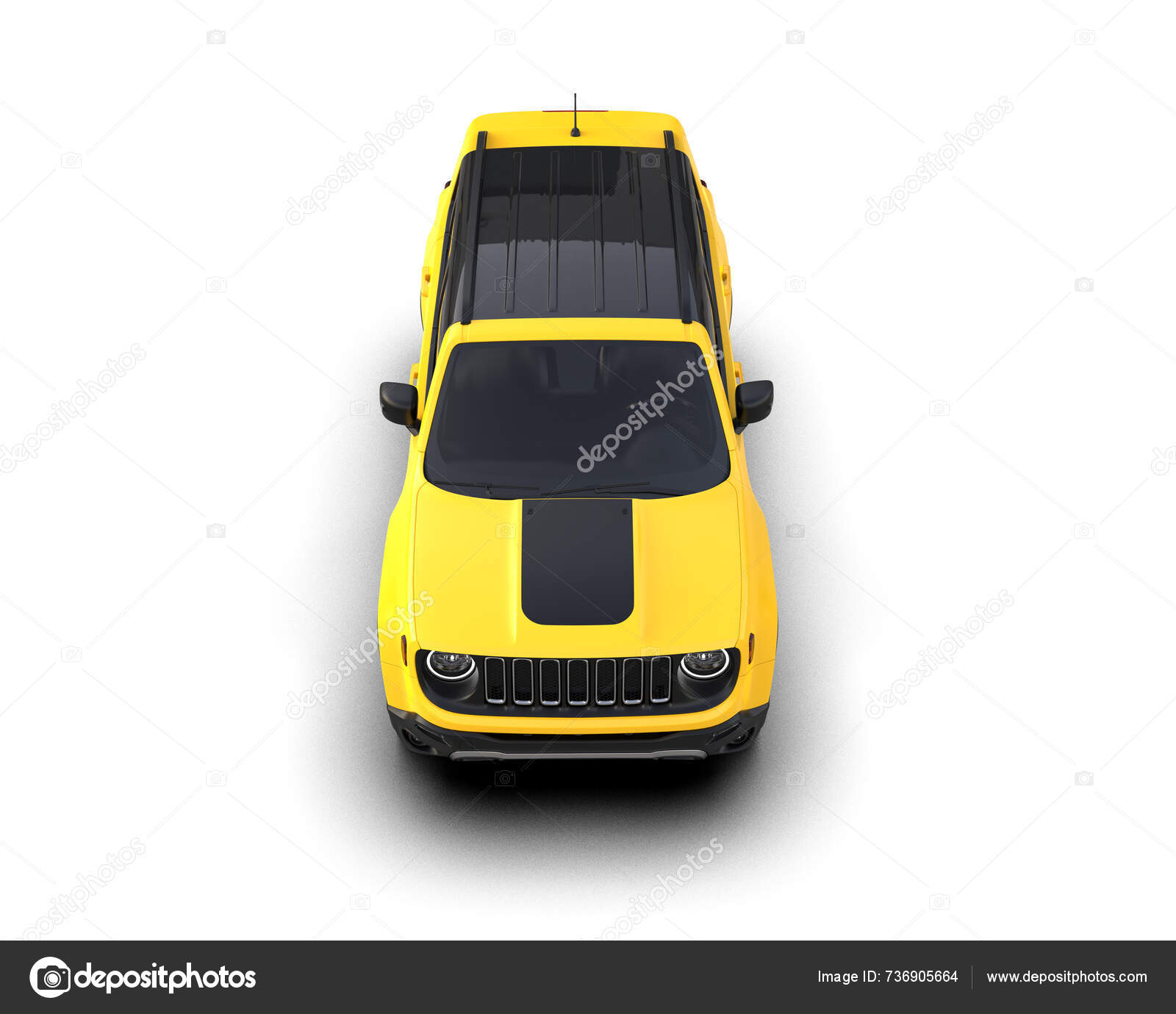 Coche Deportivo Amarillo Vista Lateral — Foto de stock ...