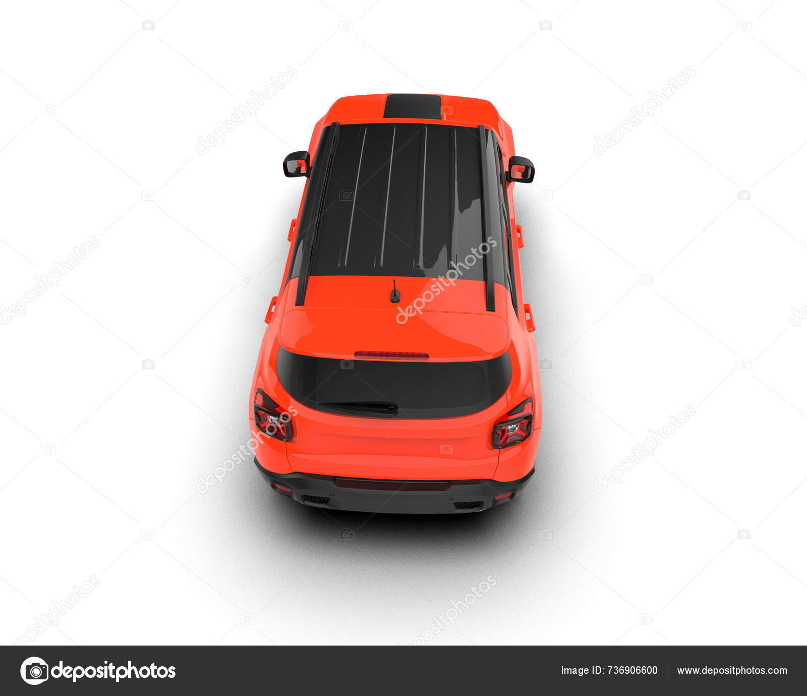 Modern Red Sport Car Rear View — Stock Photo © ChristianNastase #736906600