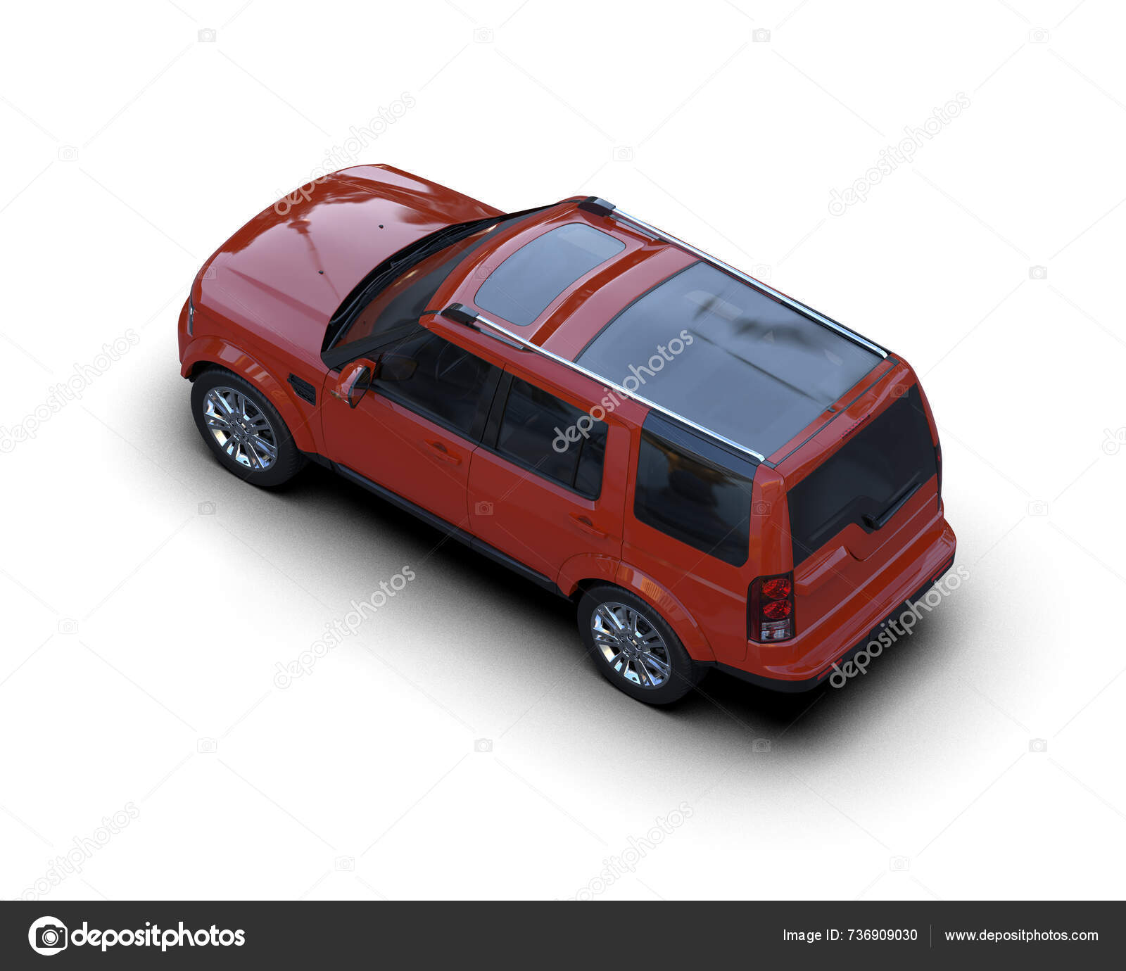 Render Red Car White Background — Stock Photo © ChristianNastase #736909030