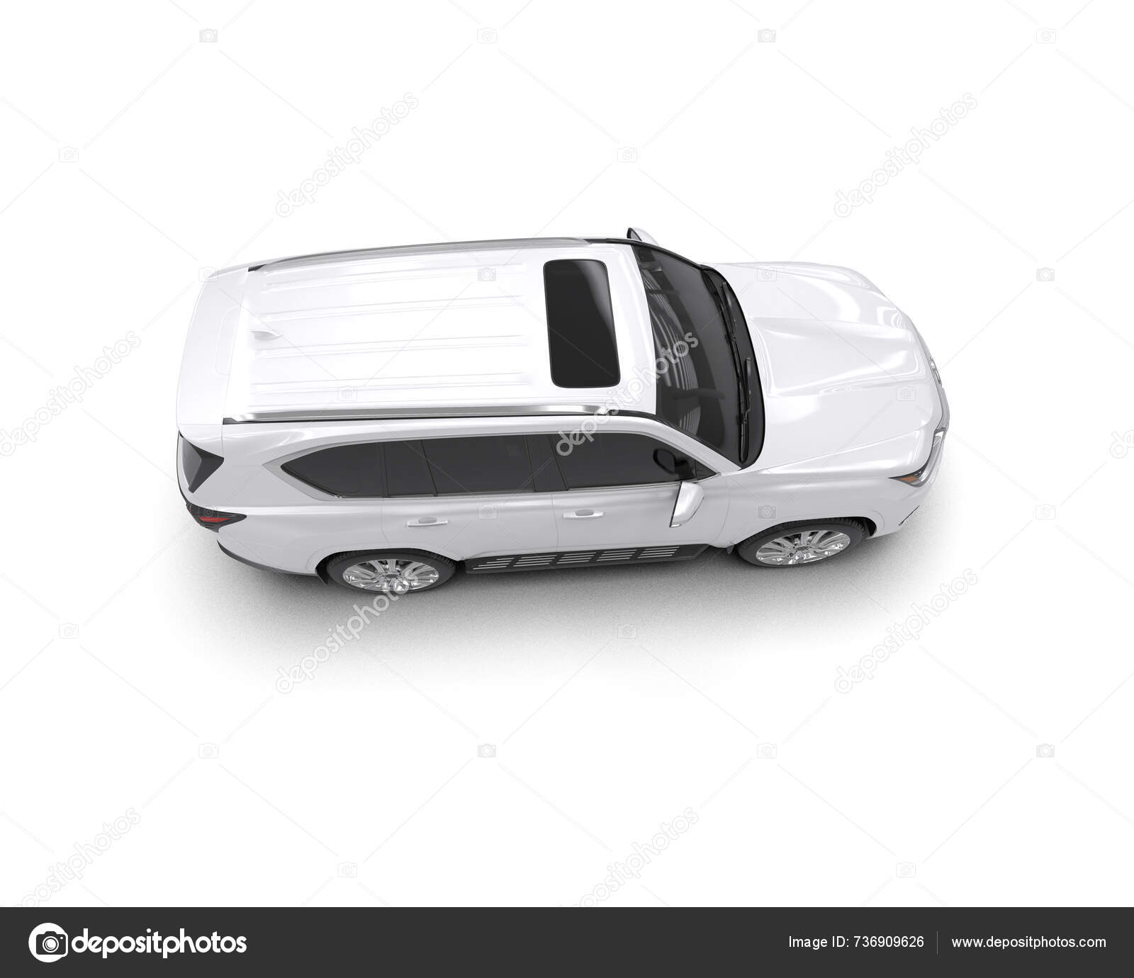 Car Isolated White Background Generic Model — Stock Photo ...