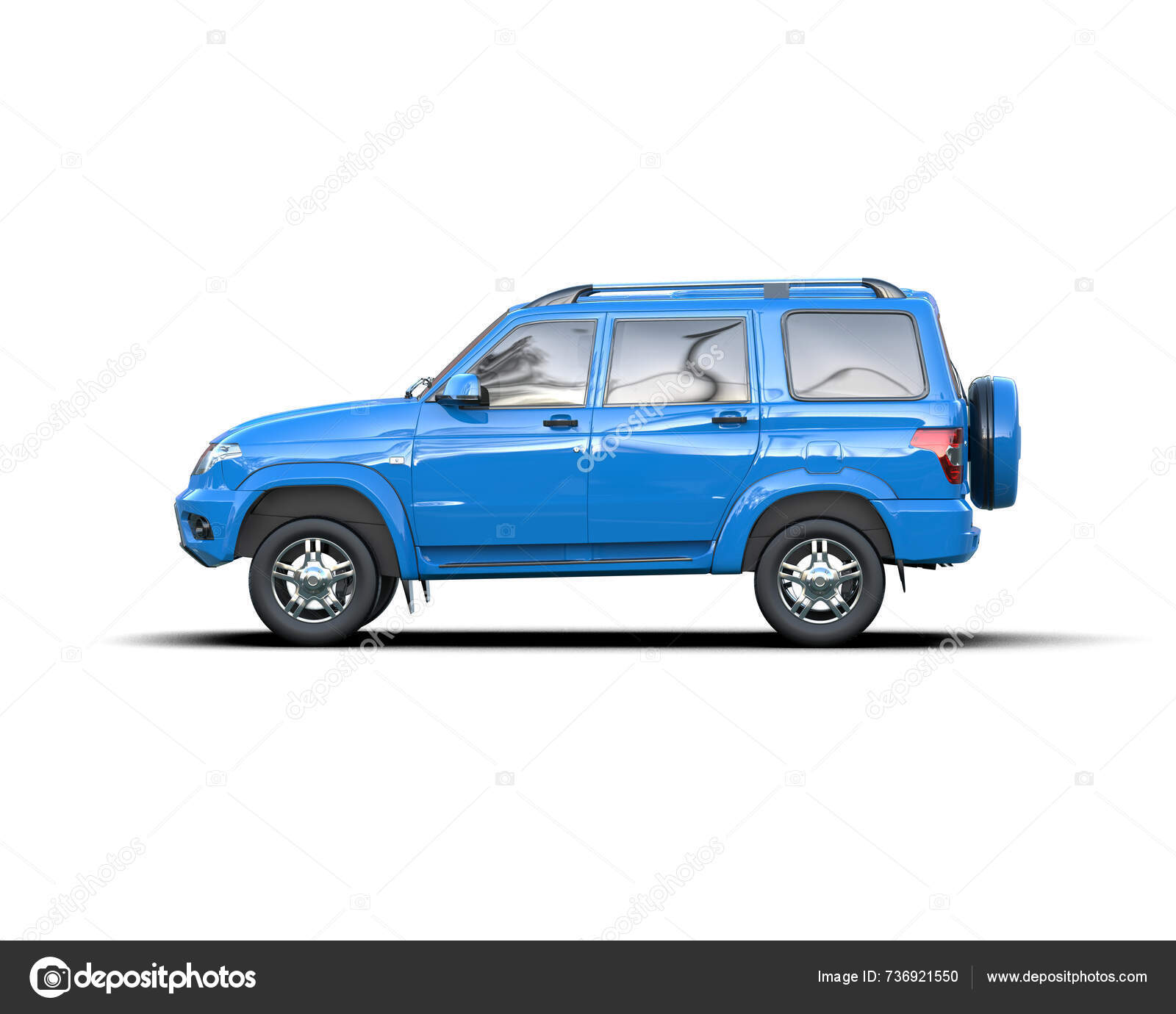 Blue Car White Background — Stock Photo © ChristianNastase #736921550