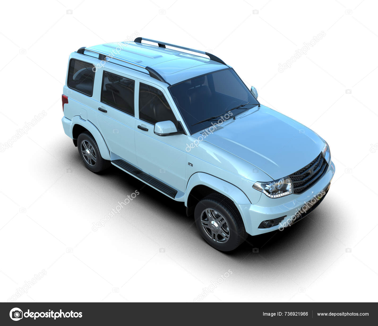 Modern Blue Car White Background — Stock Photo © ChristianNastase ...