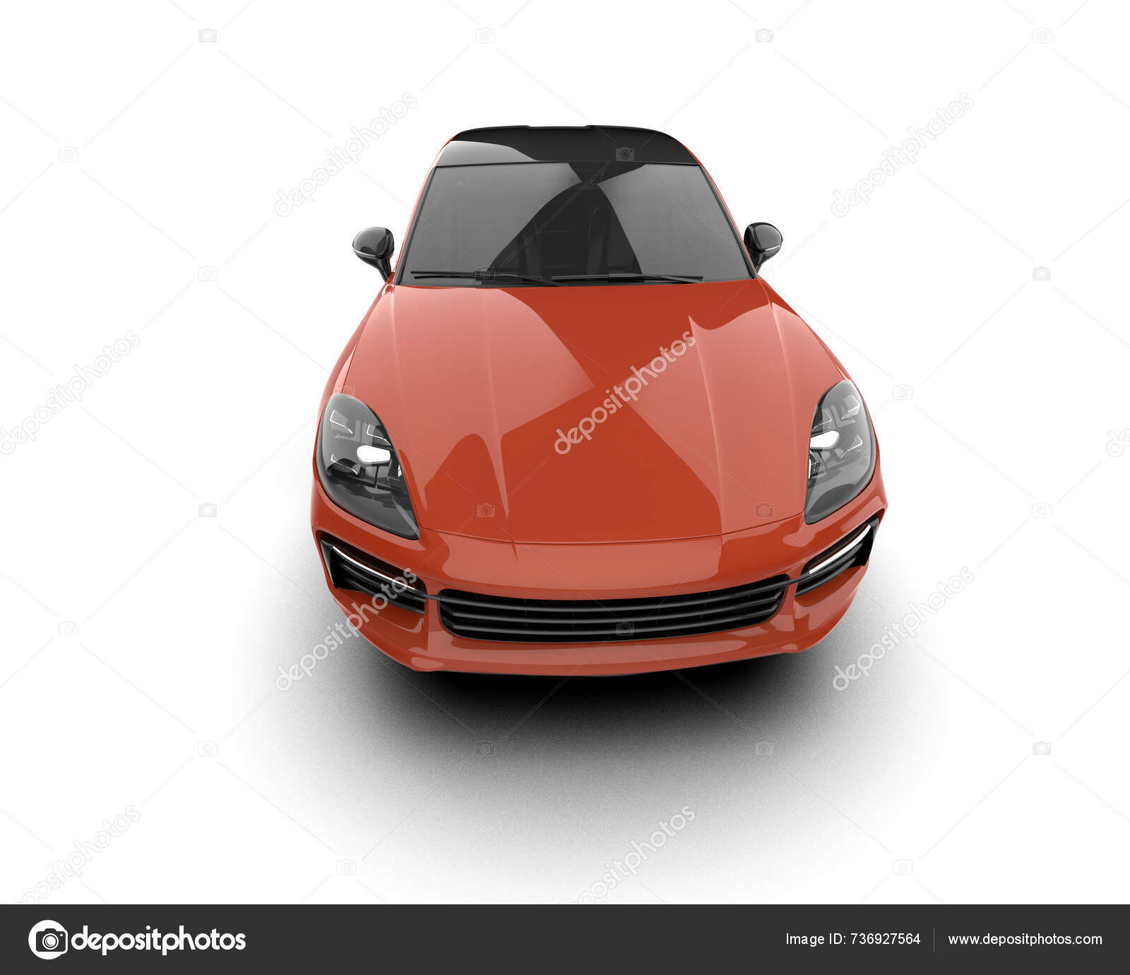Modern Red Car White Background — Stock Photo © ChristianNastase #736927564