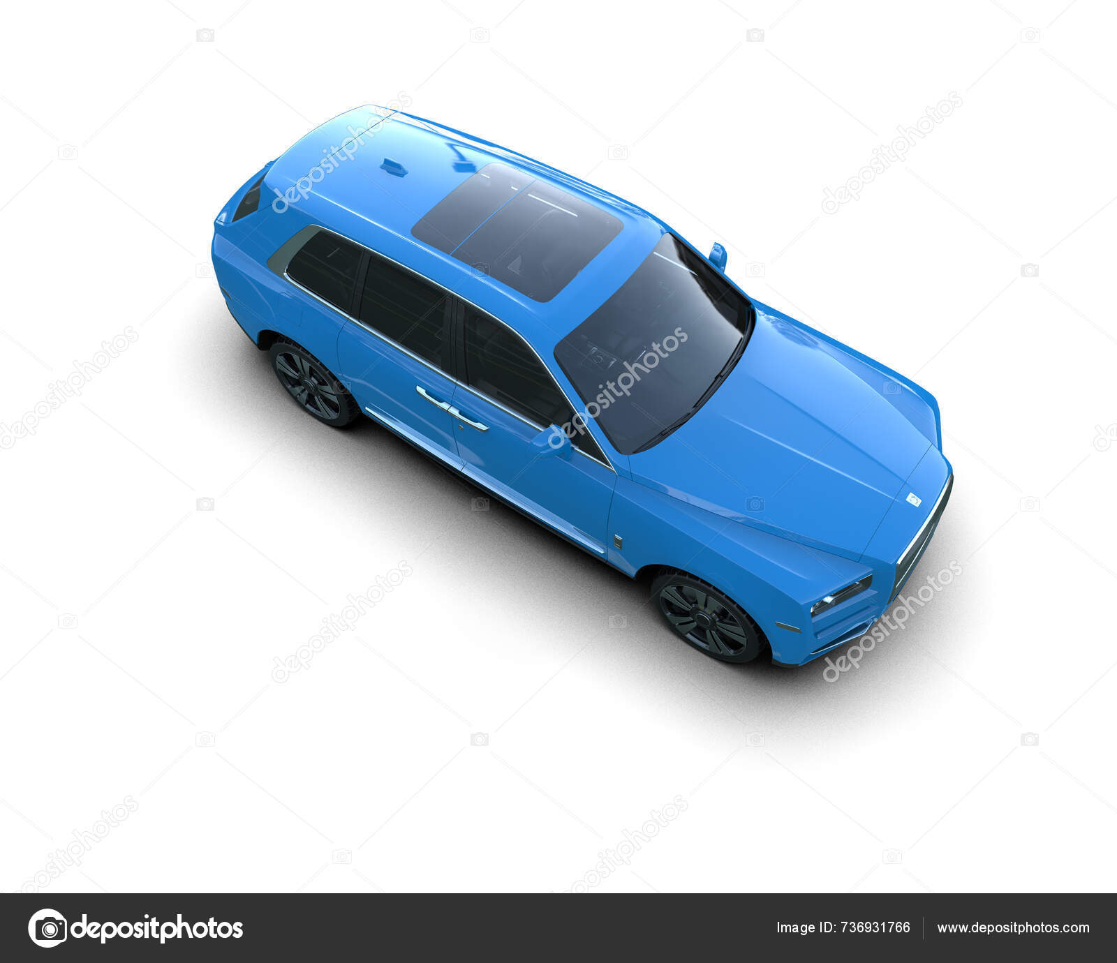 Blue Car Rendering Illustration — Stock Photo © ChristianNastase #736931766