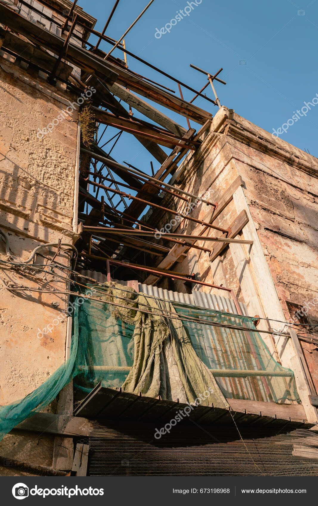 Taranto Italy July 2023 Old Houses Renovation – Stock Editorial Photo ...