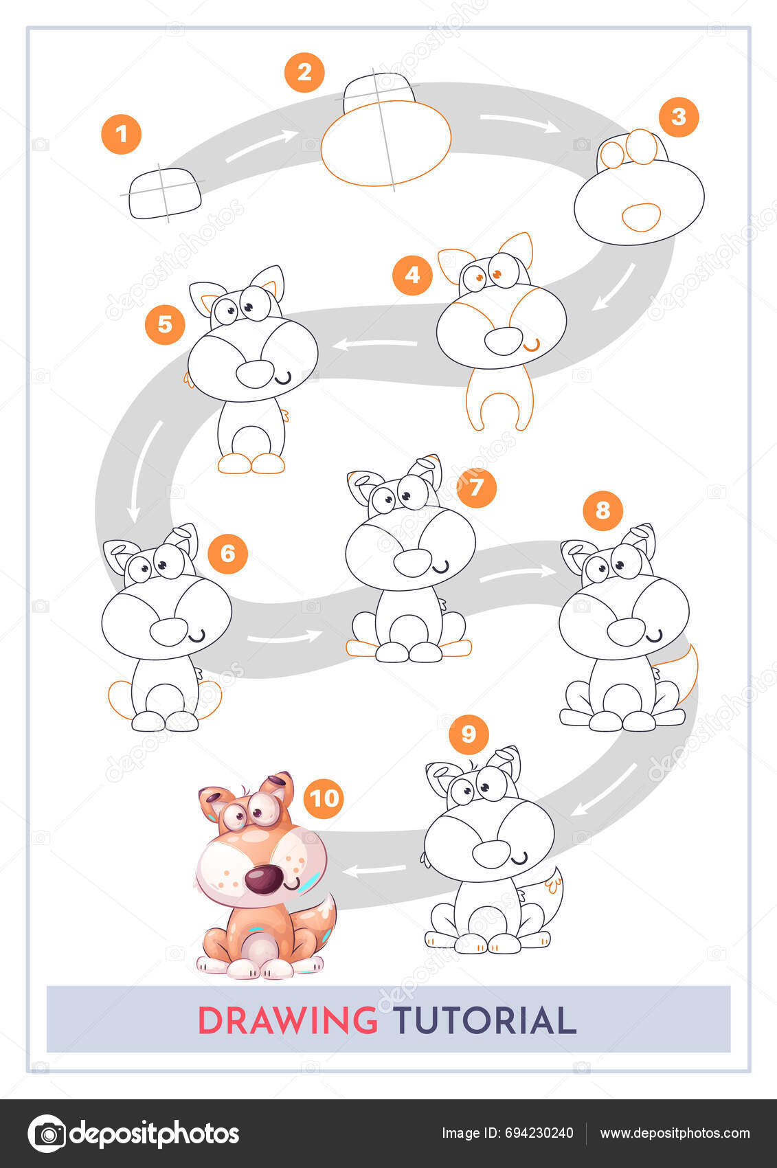 Comment Dessiner Renard Tutoriel Dessin Étape Par Étape Guide Dessin ...