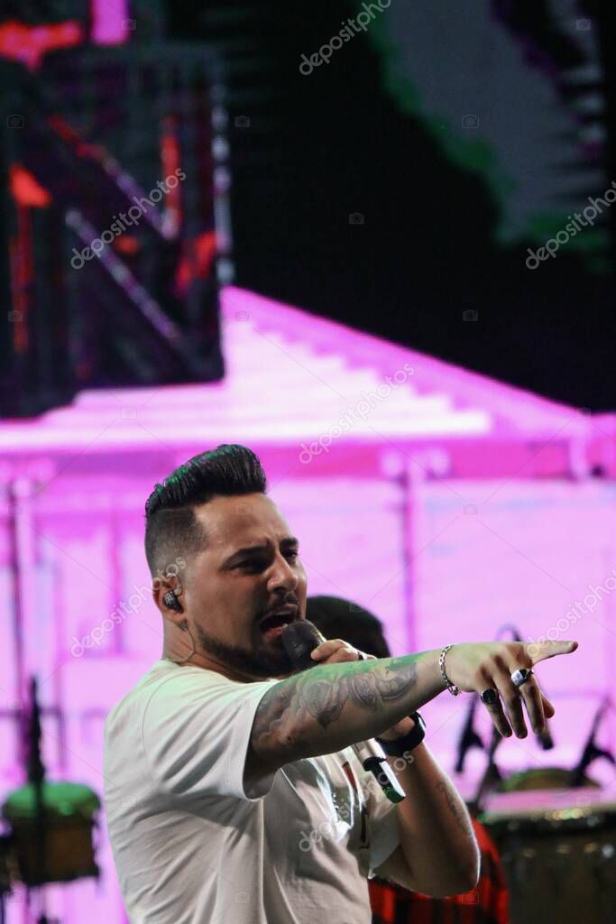Brazilian singers Willian and Marlon perform at Carnaval do Gigante in ...