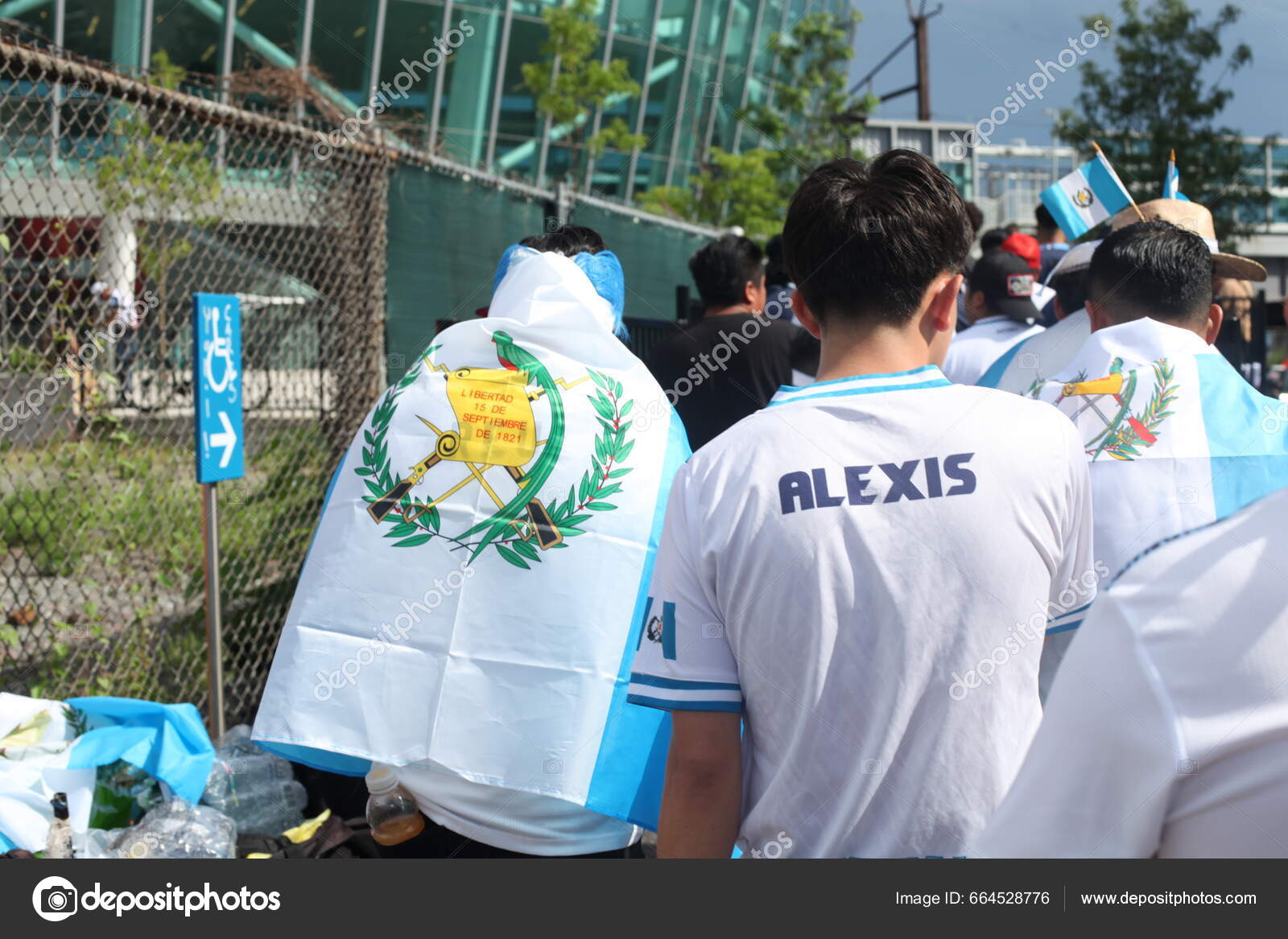 Fans Independence Mood Concacaf Gold Cup Guadalupe Guatemala July 2023 ...