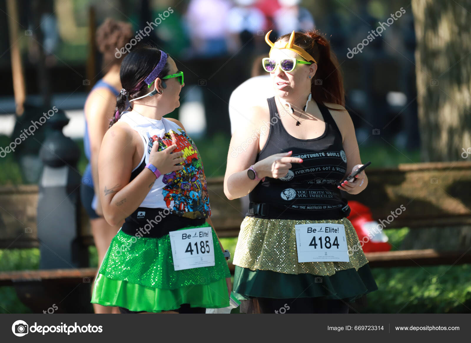 Comic Run 10K Central Park August 2023 New York Usa – Stock Editorial ...