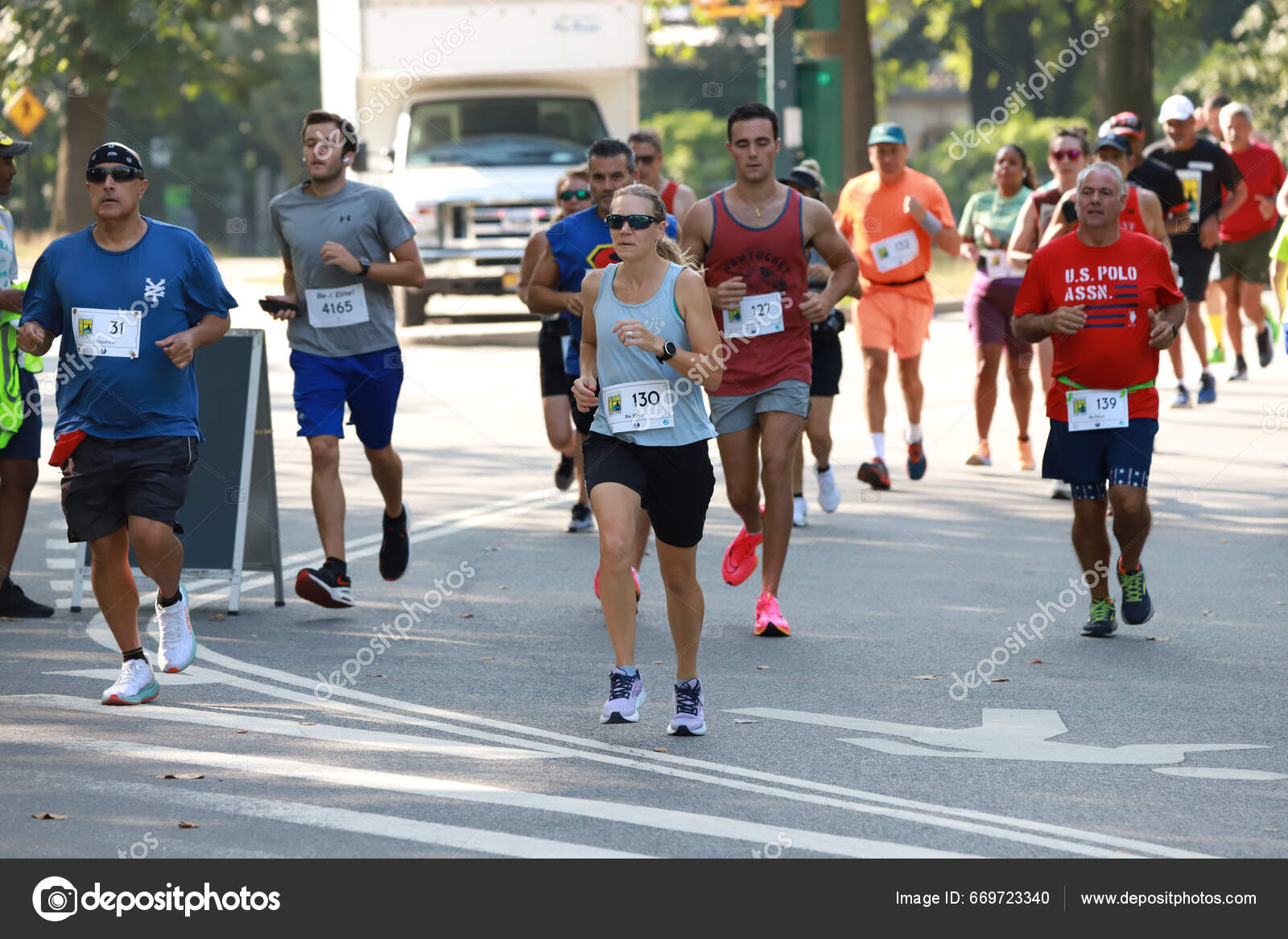 Comic Run 10K Central Park August 2023 New York Usa – Stock Editorial ...