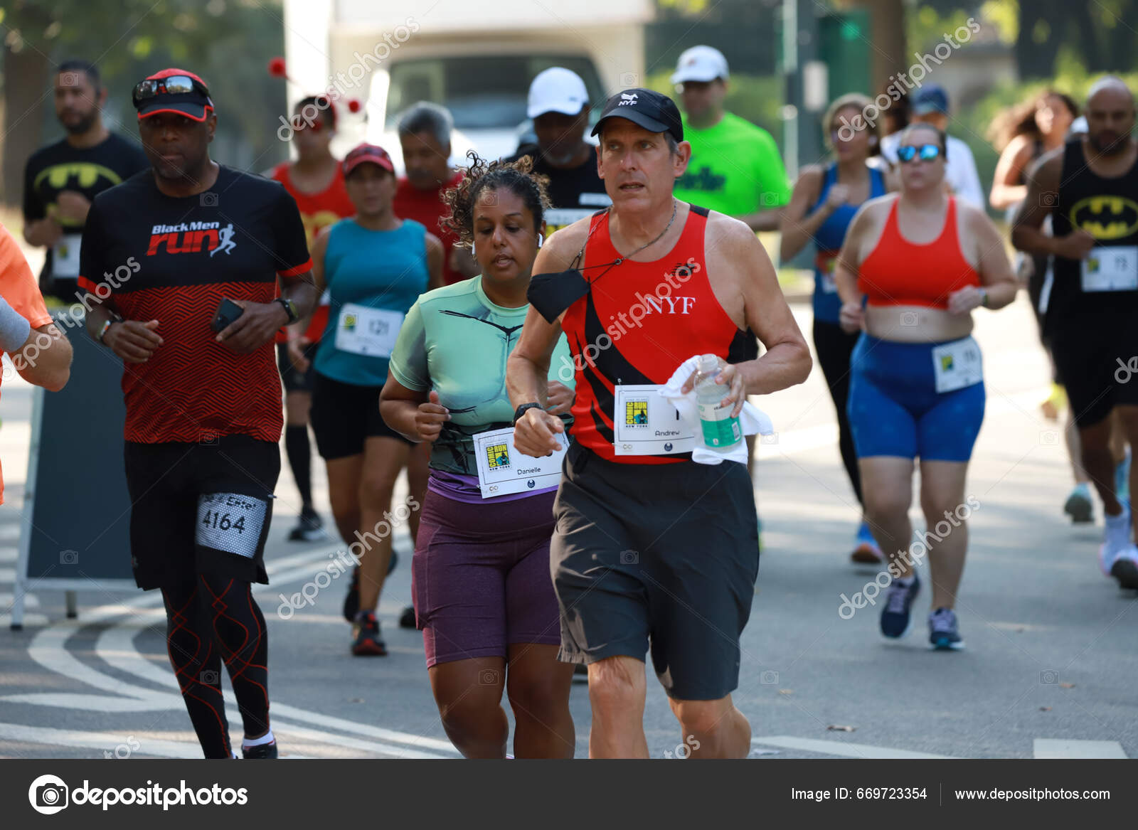 Comic Run 10K Central Park August 2023 New York Usa – Stock Editorial ...