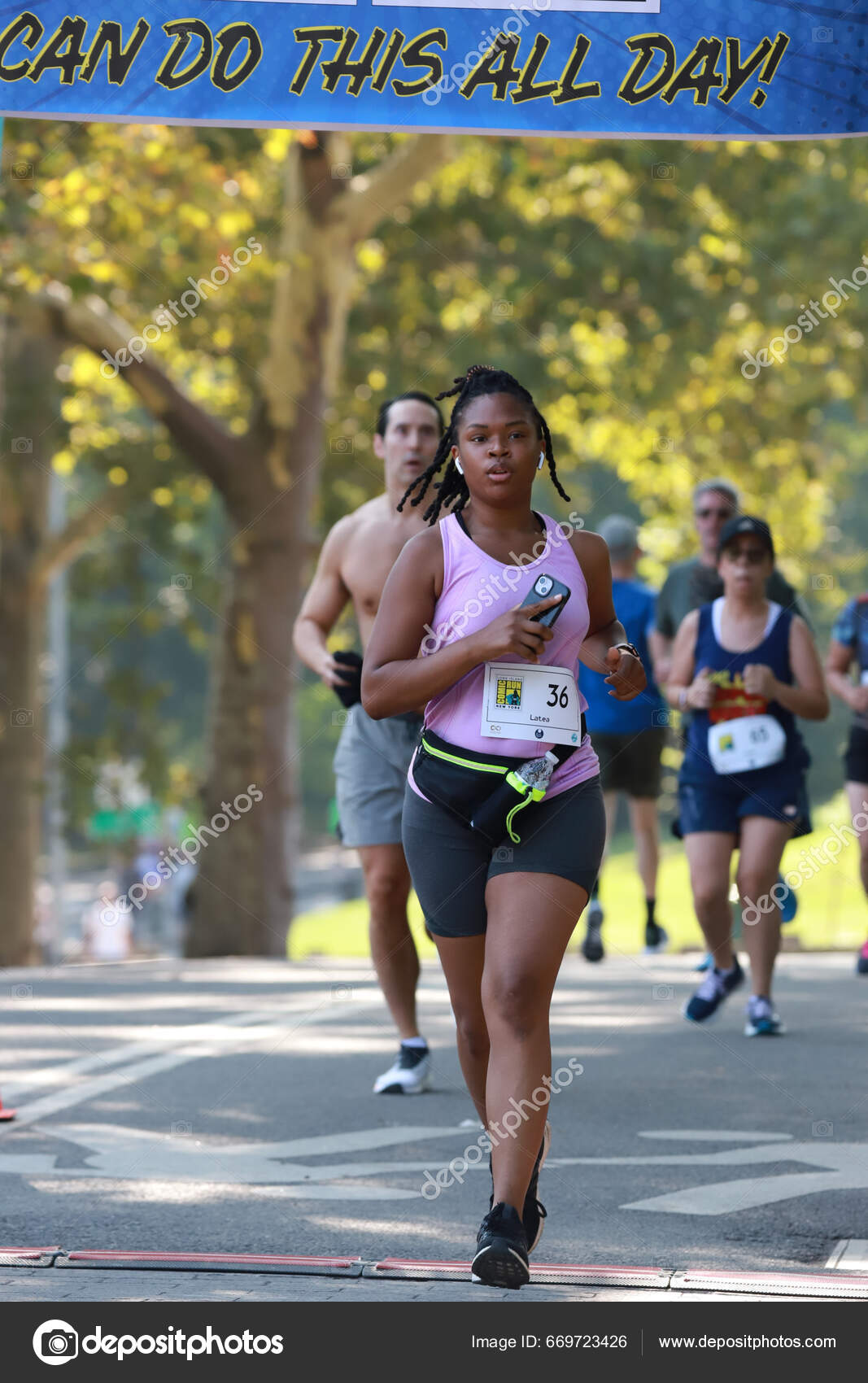 Comic Run 10K Central Park August 2023 New York Usa – Stock Editorial ...