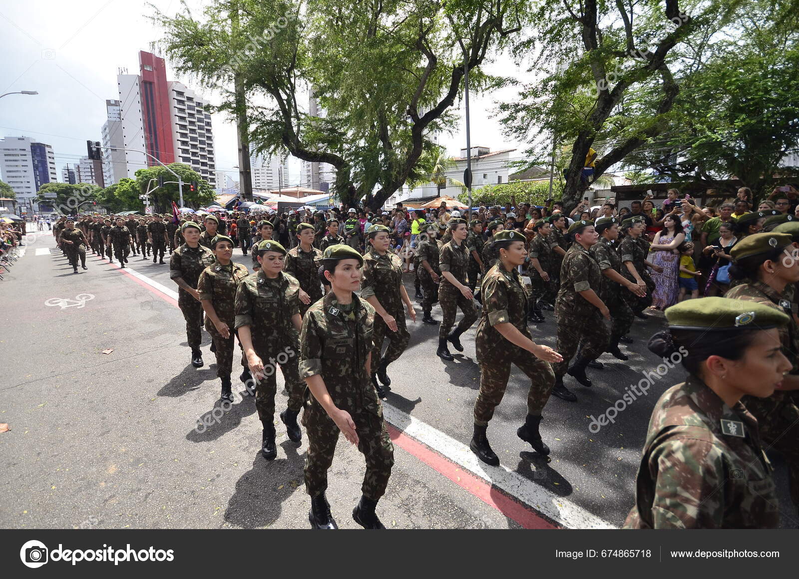 Natal Brazil 2023 Civic Military Parade September Natal Attended Aman ...