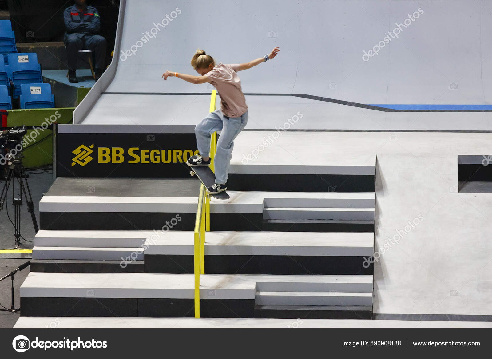 Sao Paulo Brazil 2023 Roos Zwetsloot Final Street Skate World – Stock ...