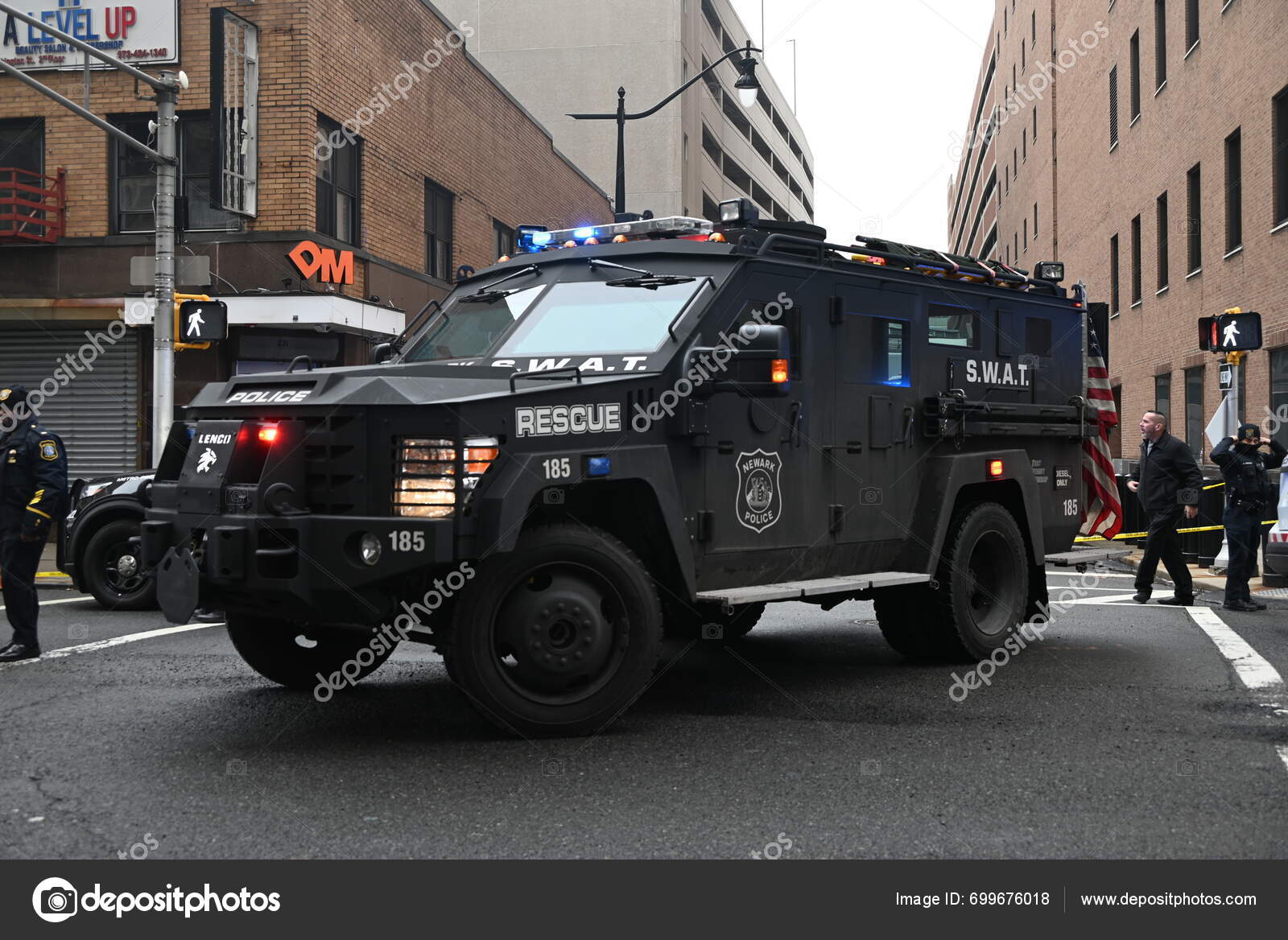 Robbery Suspect Causes Swat Respond Newark New Jersey January 2024 — Stock Editorial Photo