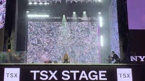 Shakira Performed Tsx Stage Times Square March 2024 New York — Stock ...